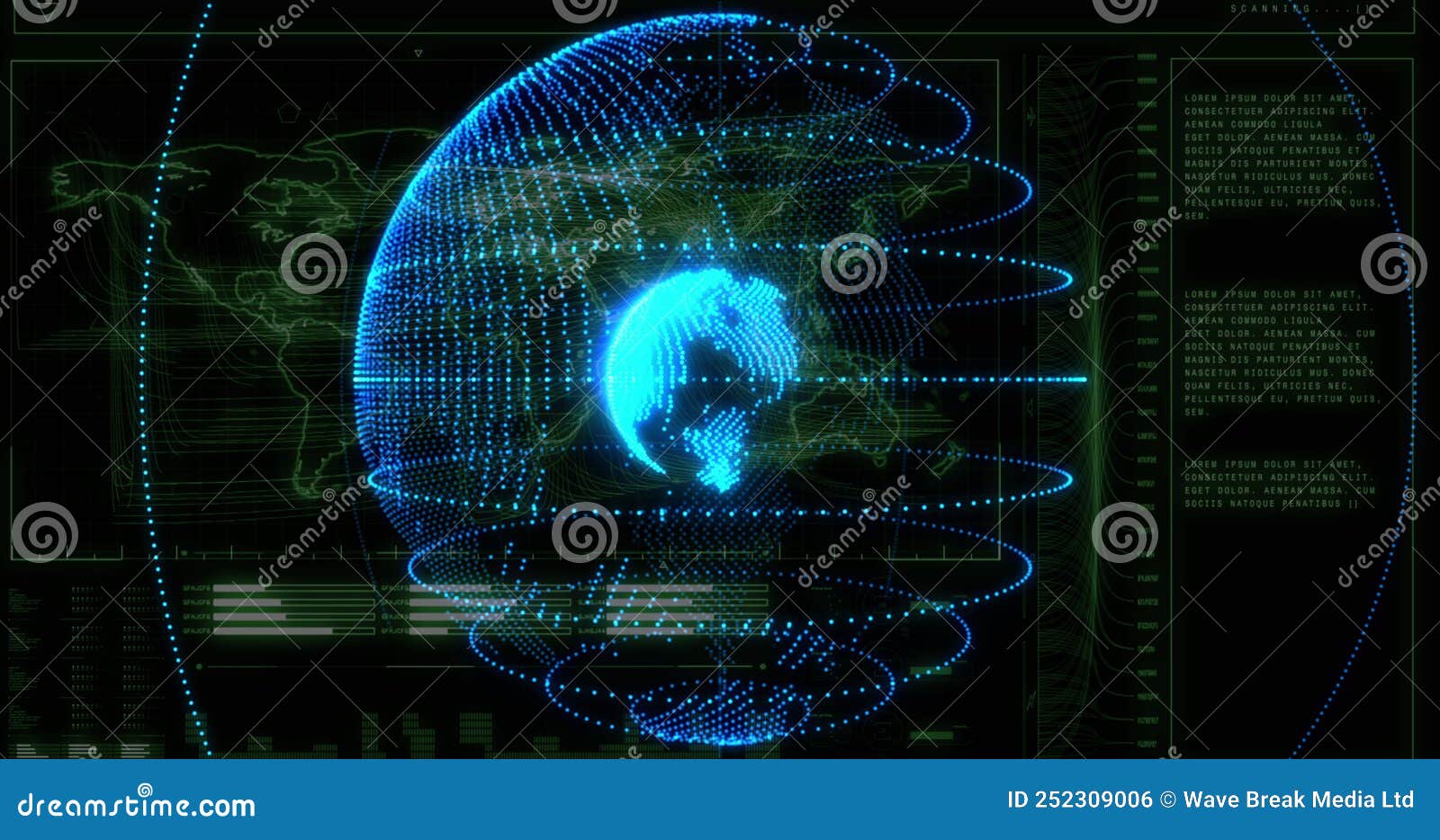 WORLD Spinning Animation 3d Rendering, Planet Earth Elements From NASA ...