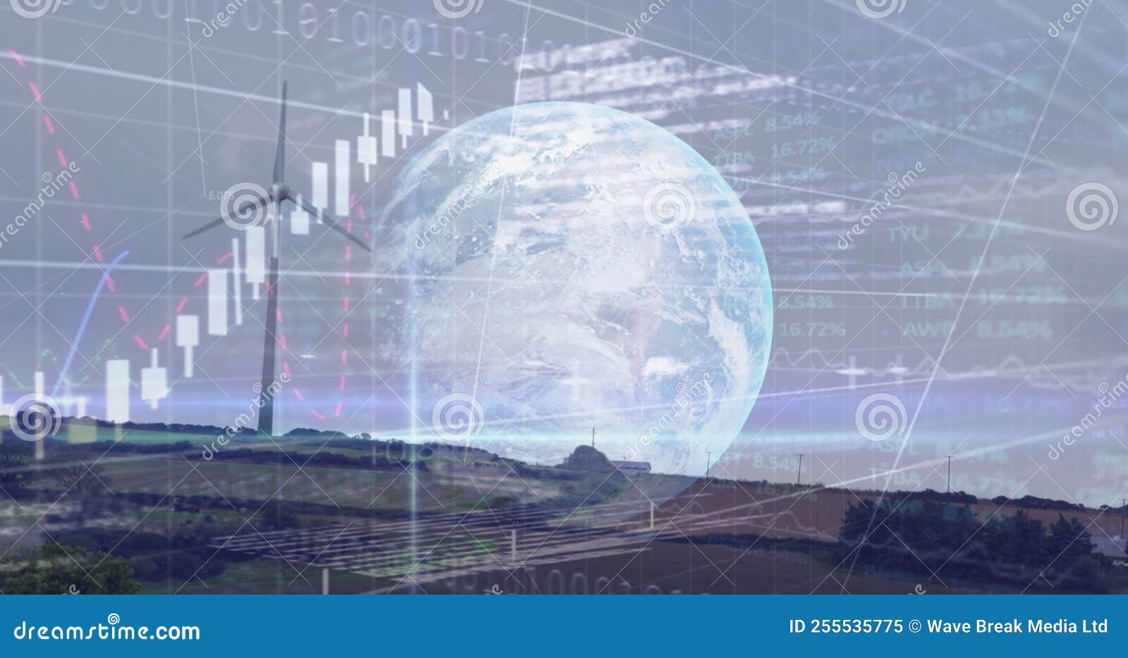 Image of Network of Connections and Information Processing Over Wind ...