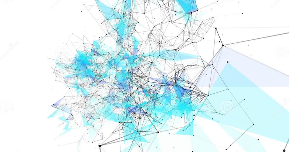 Image of Network of Connections Over Data Processing on White ...