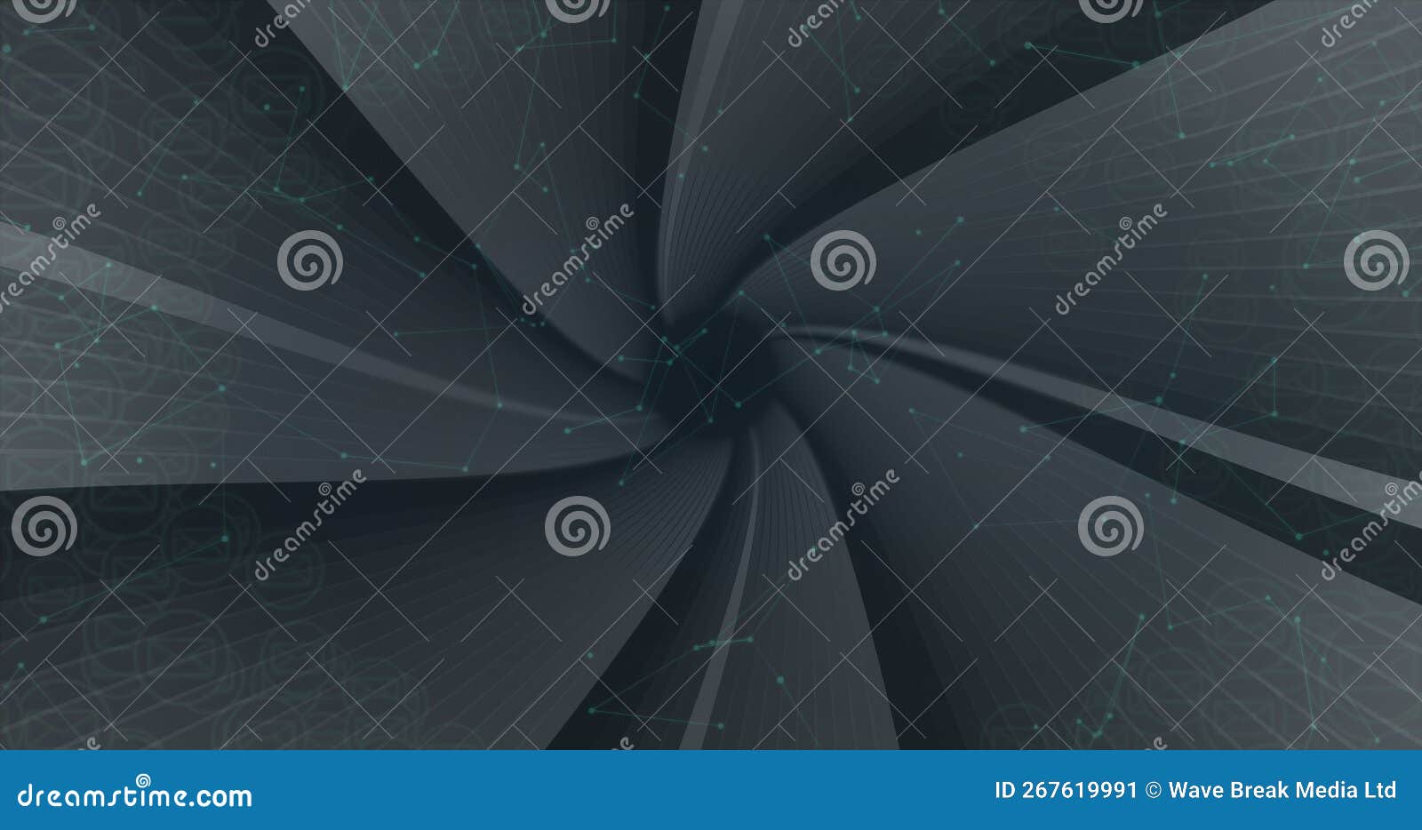 Image of Network of Connections Over Grey Panels Stock Illustration ...