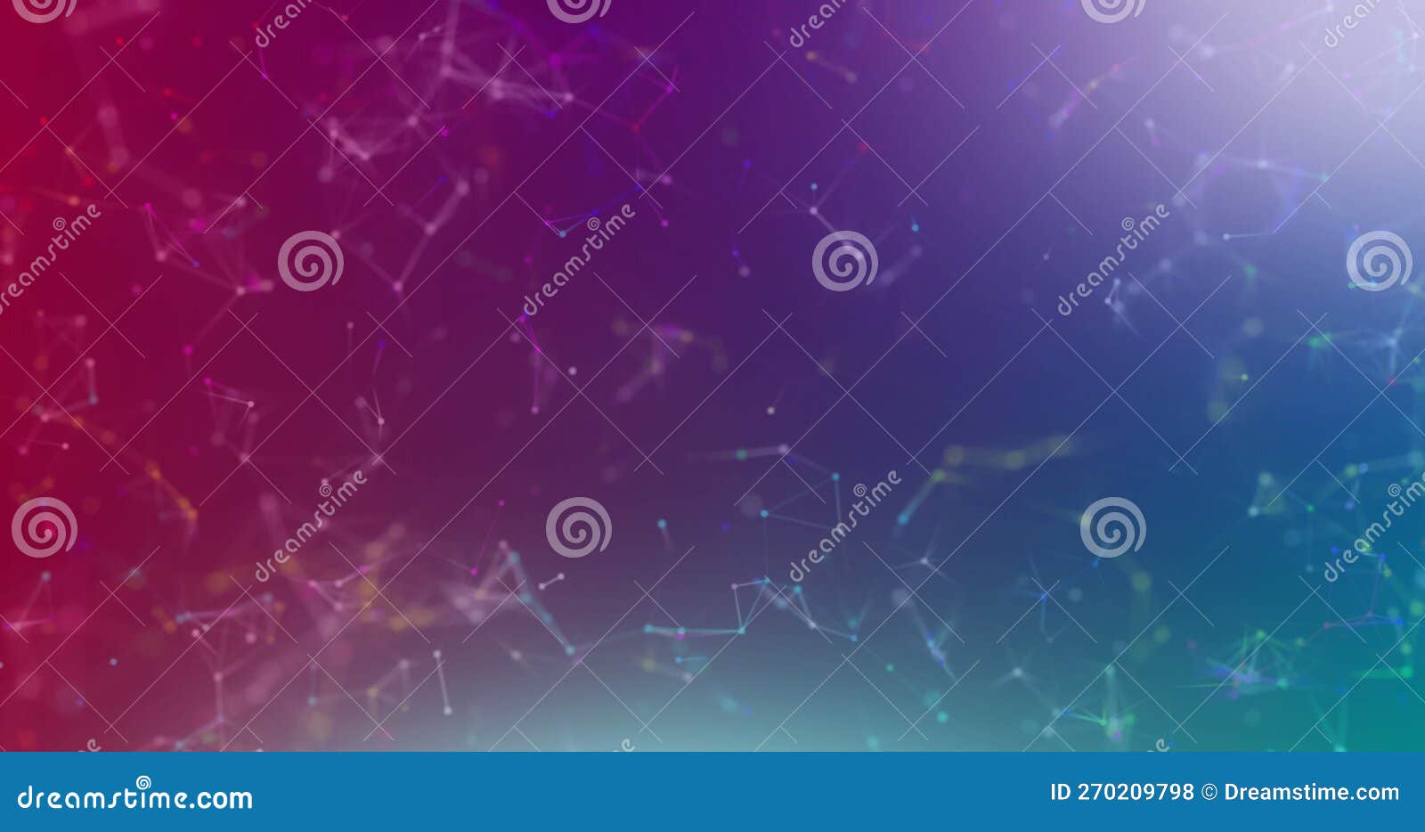 Image of Networks of Connections Floating Over Pink To Purple ...