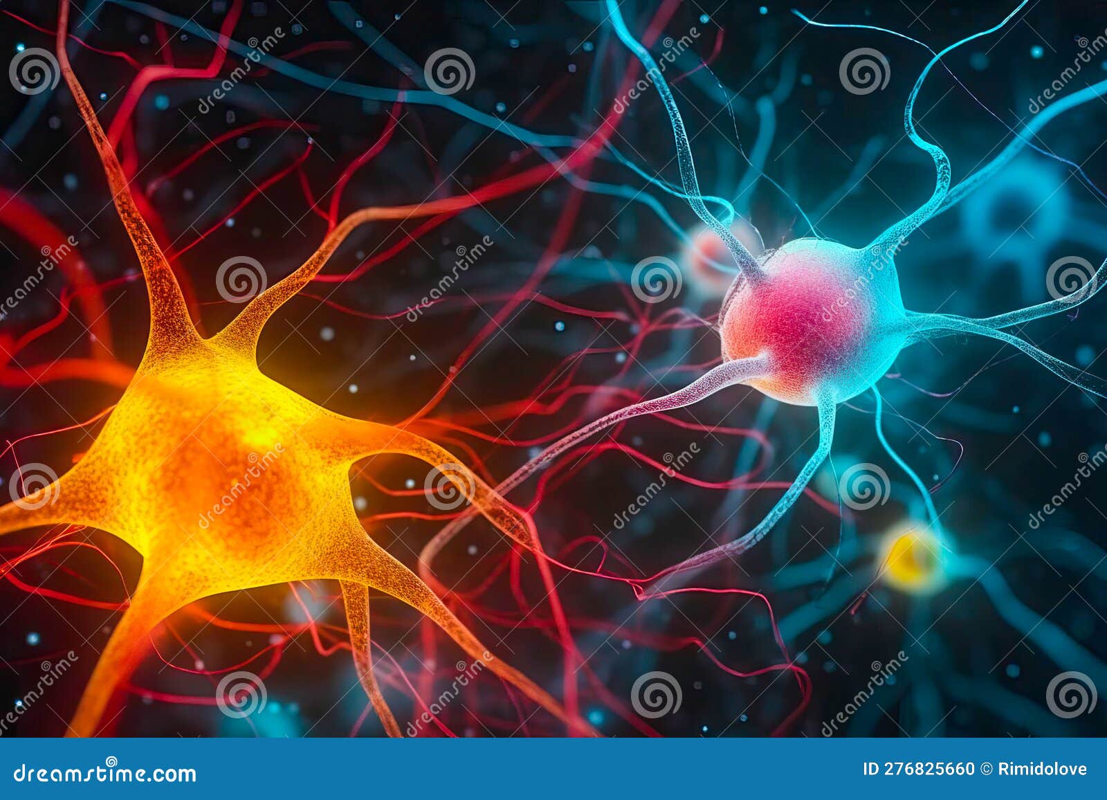 An Image of Neurons Involved in Emotion Regulation and Anxiety, Such As ...