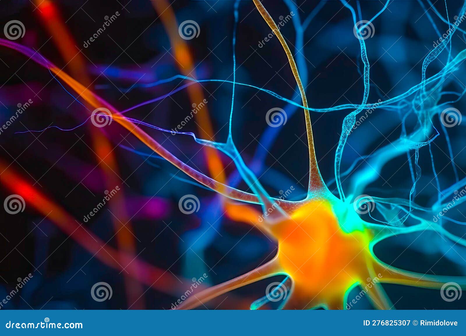 An Image of Neurons Involved in Language Comprehension, Such As those ...