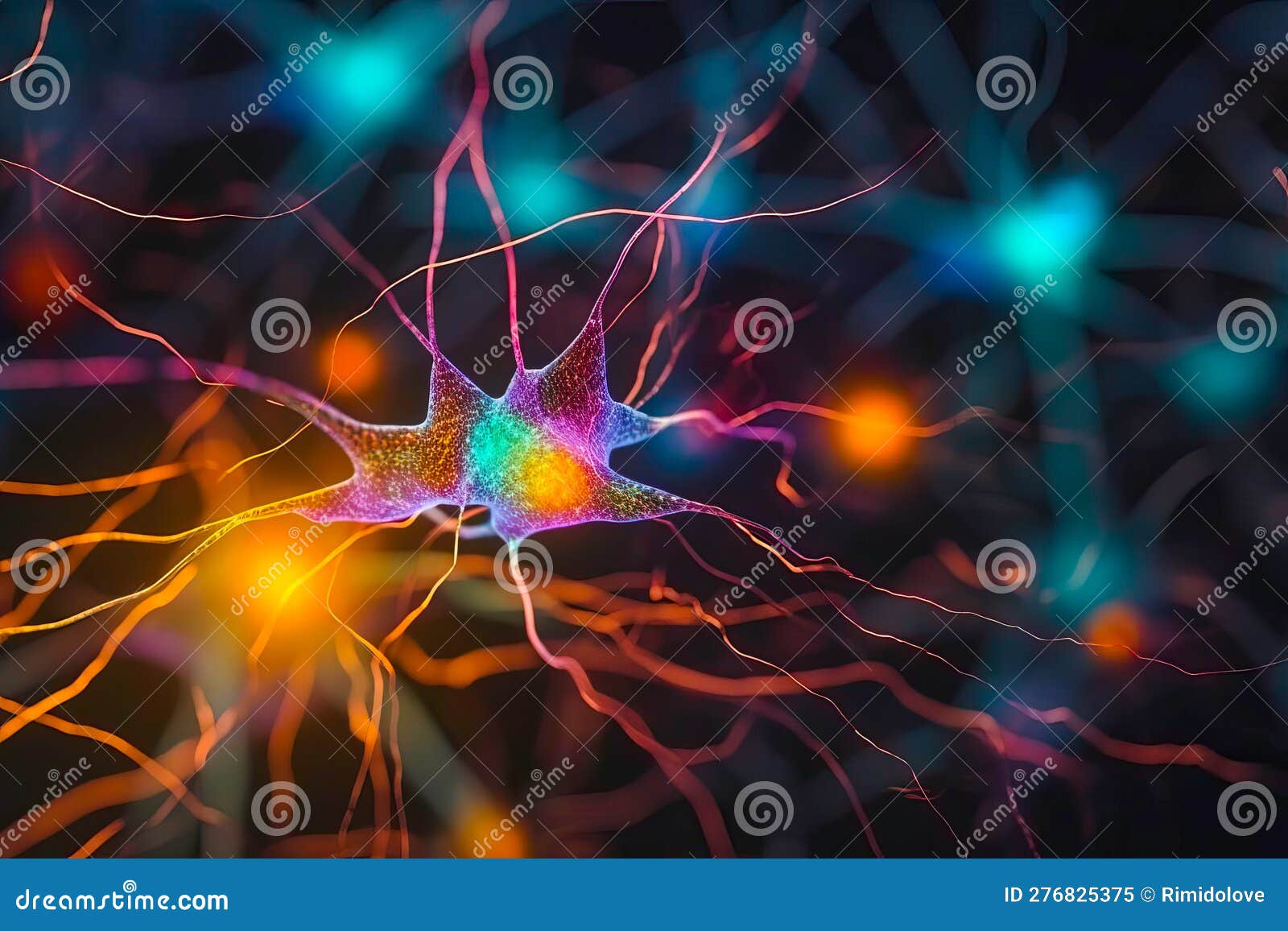 An Image of Neurons Involved in Planning and Problem Solving, Such As ...