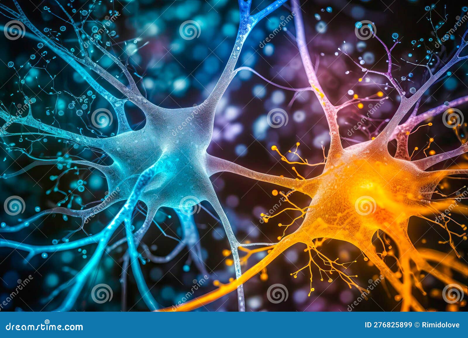 An Image of Neurons Involved in the Processing of Pain, Such As those ...