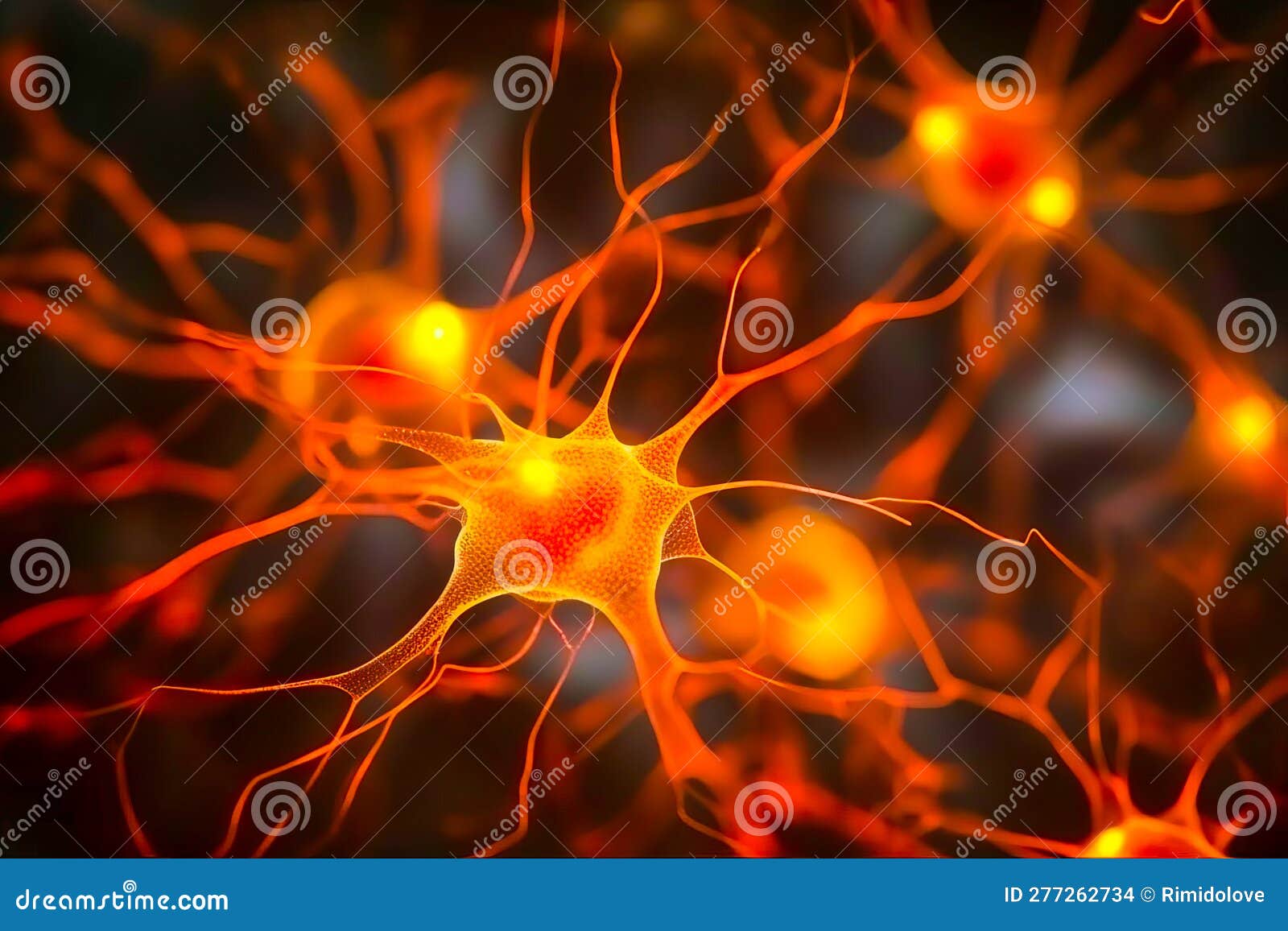 An Image of Neurons Involved in Spatial Navigation, Such As those in ...