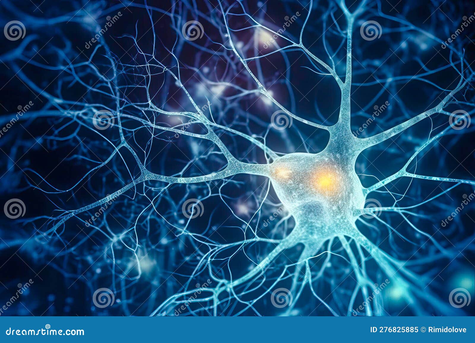 An Image of Neurons Involved in the Stress Response, Such As those in ...