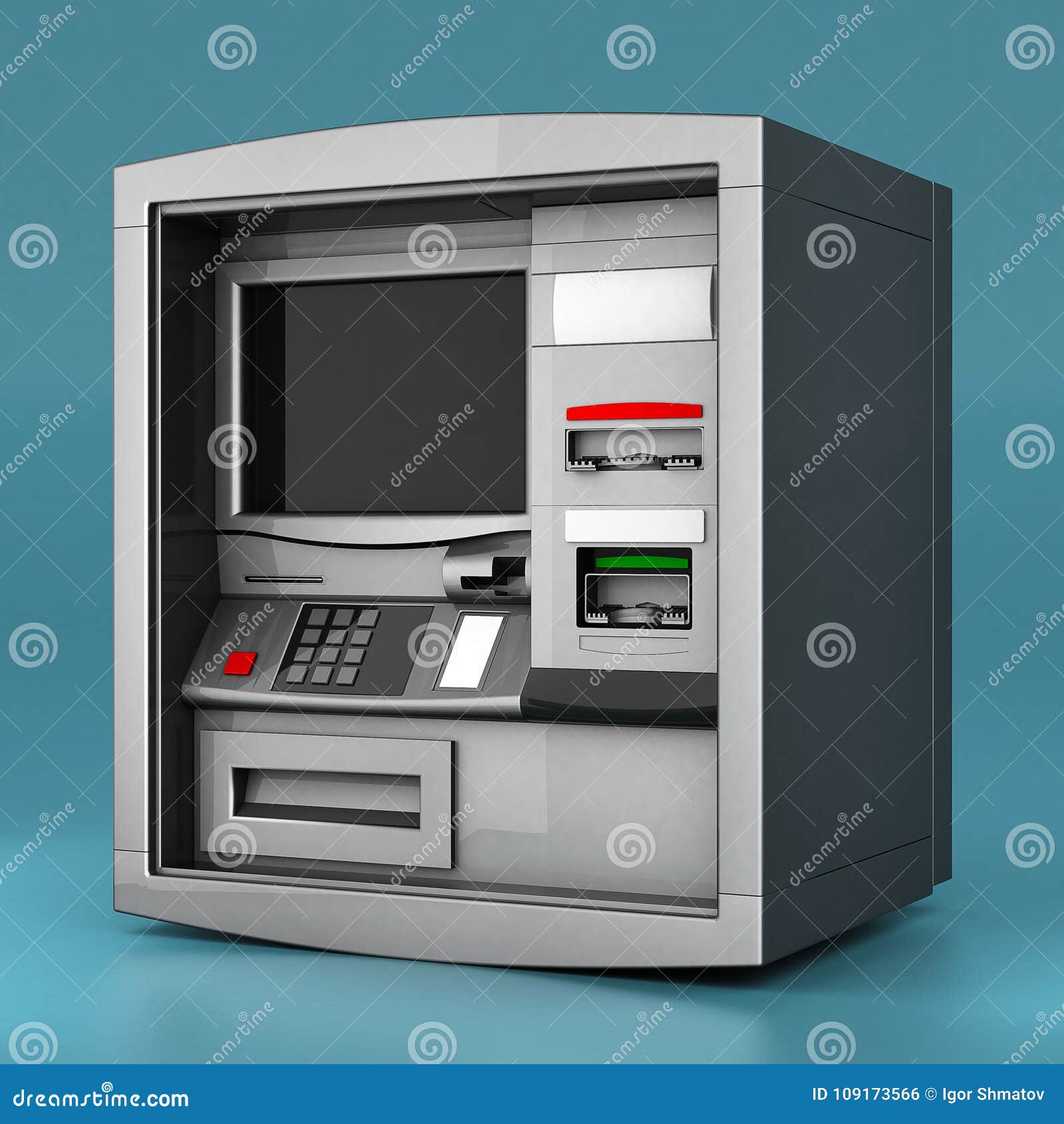Image of the new ATM stock illustration. Illustration of card - 109173566