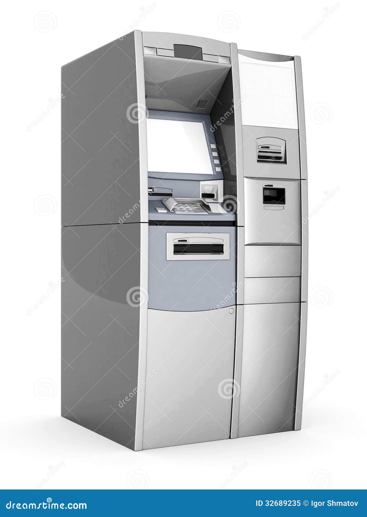 Image of the new ATM stock illustration. Illustration of cashpoint ...