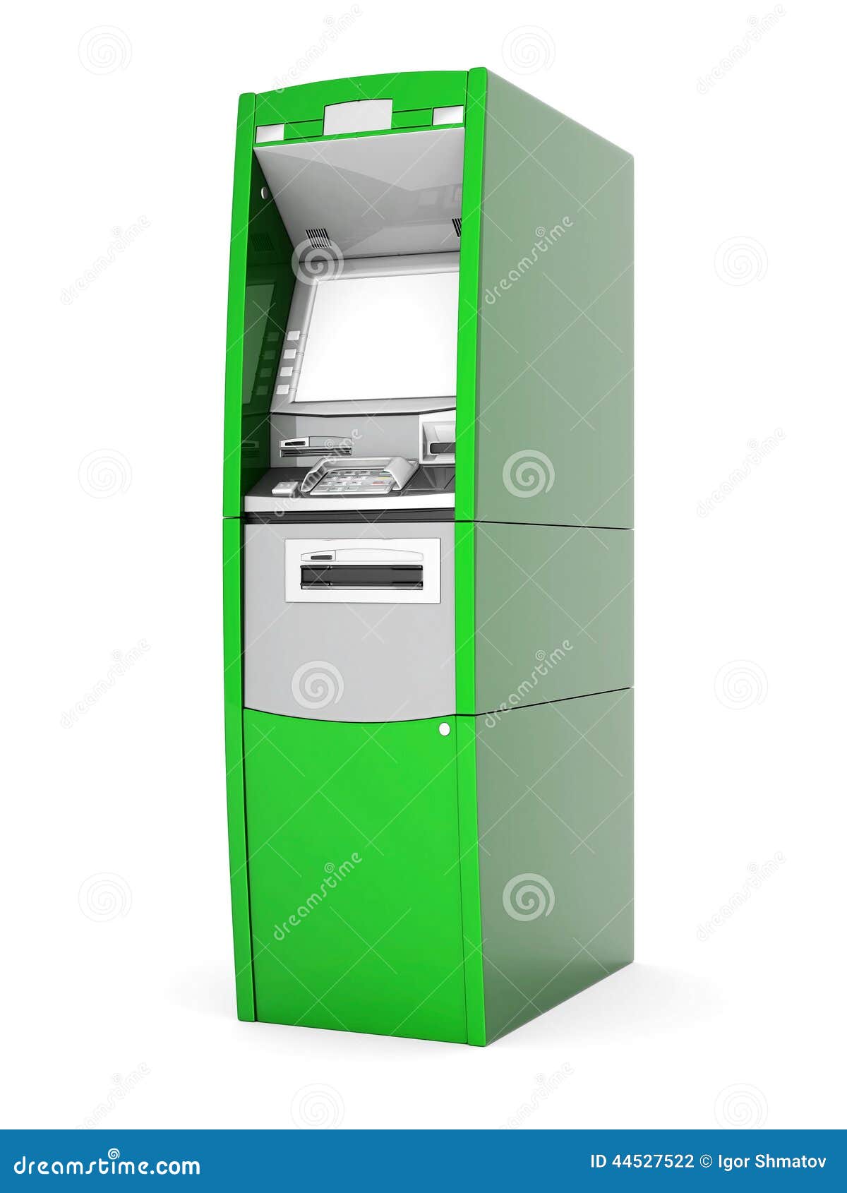 Image of the new ATM stock illustration. Illustration of cash - 44527522