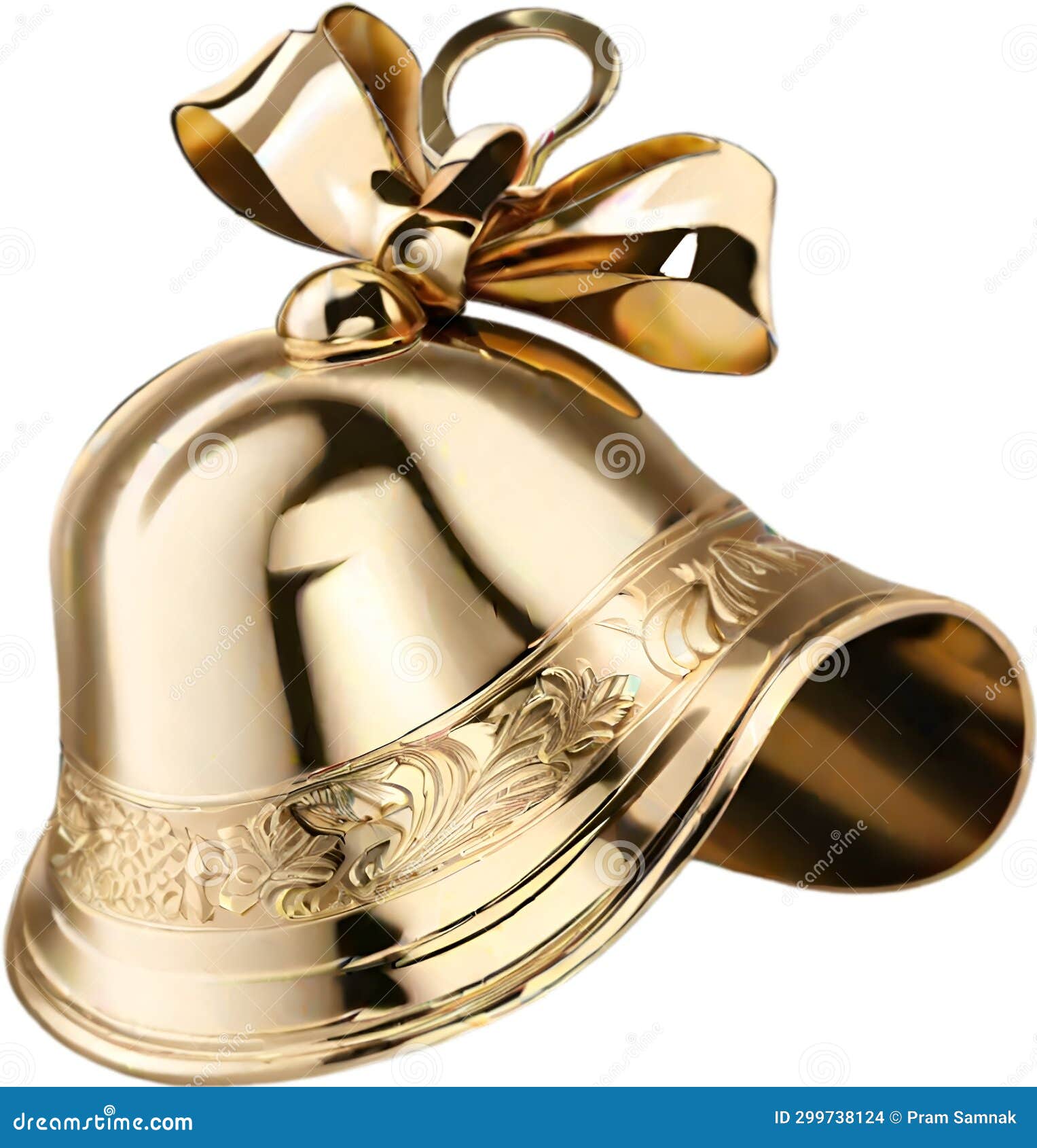 An Image of the New Year Bell. Ai-generated. Stock Illustration ...