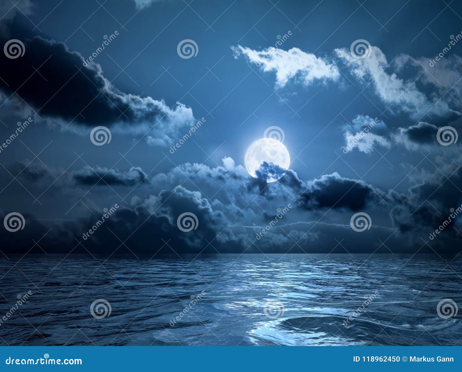 1,570 Full Moon Over Ocean Stock Photos - Free & Royalty-Free Stock ...
