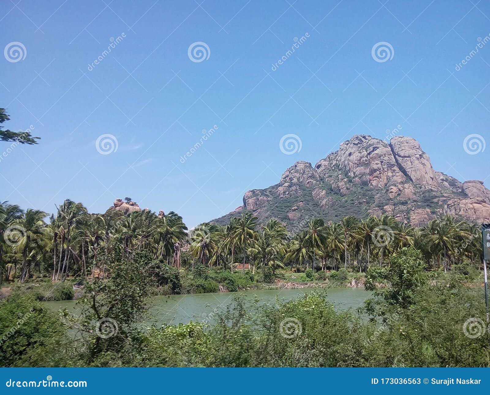 Image of a Nice and Beautiful Rocks and Forest in South India Stock ...