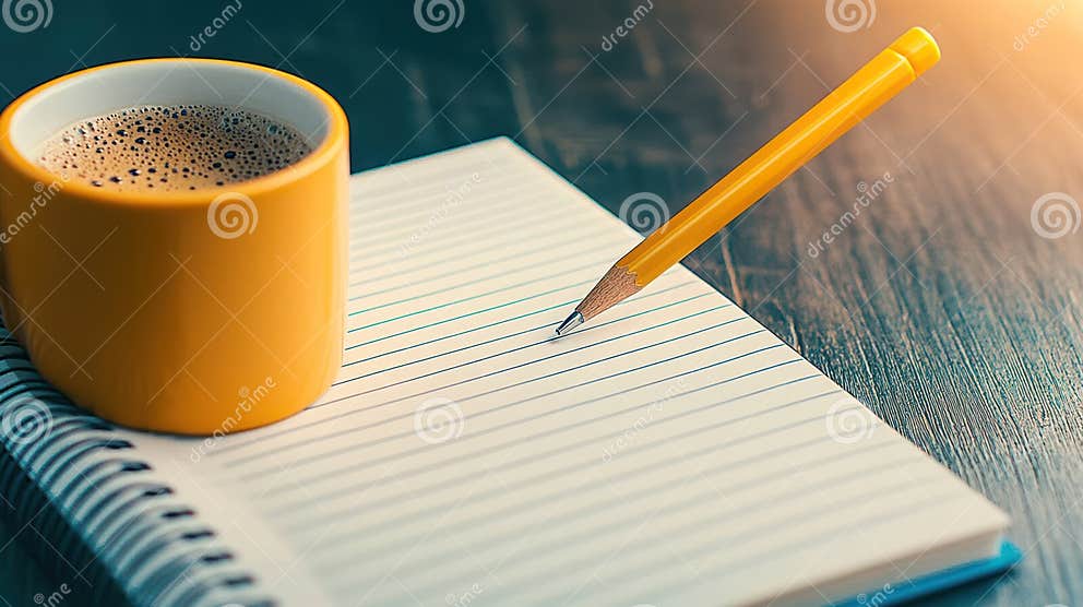 Notebook Scribbles: Handwriting on Lined Paper Stock Illustration ...