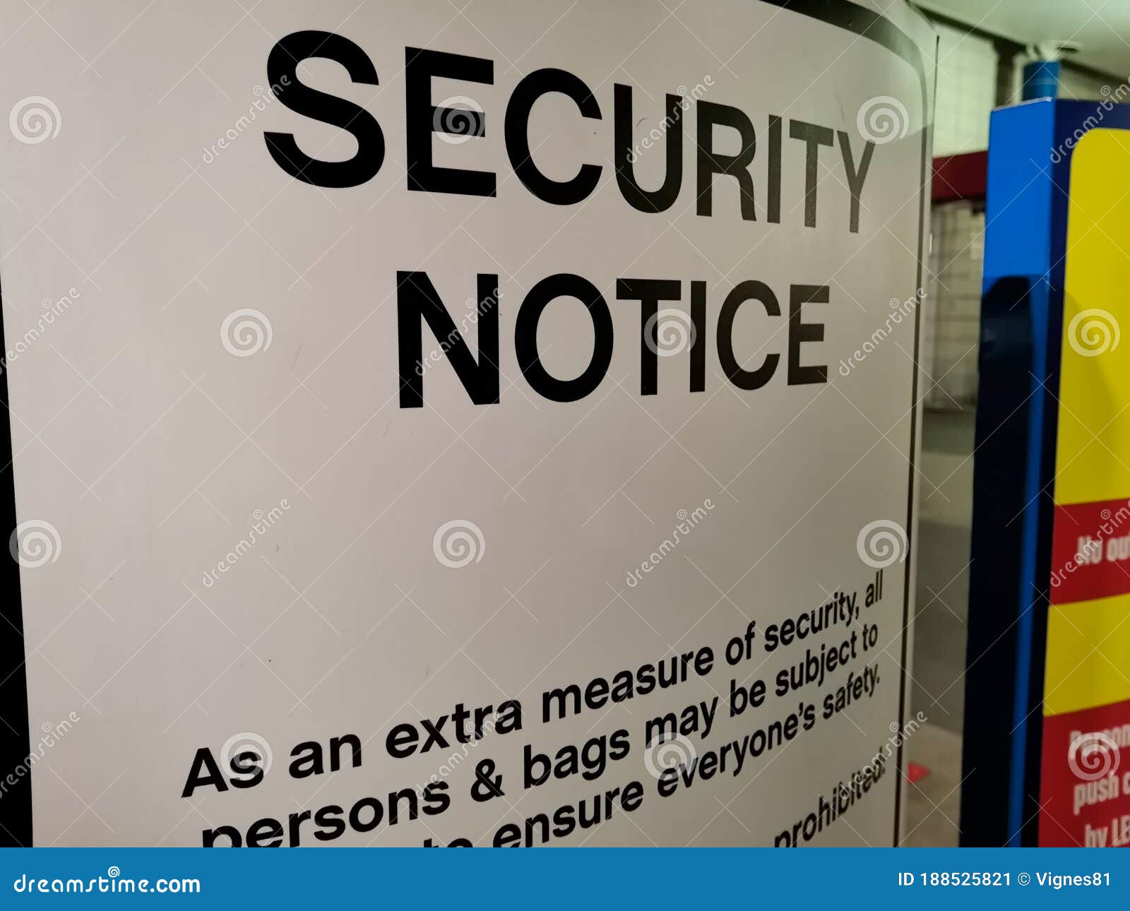Security notice board stock image. Image of policy, security - 188525821