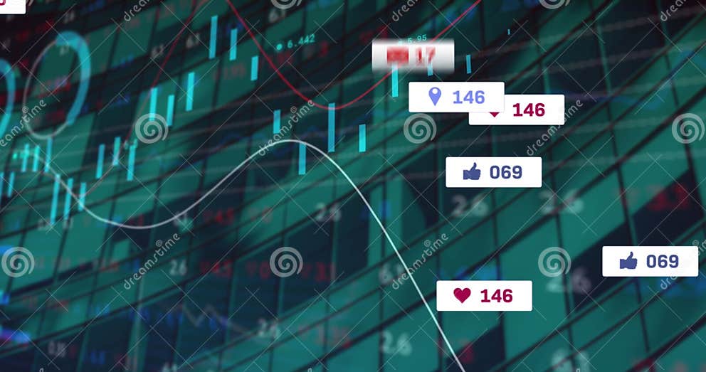 Image Of Notification Bars Multiple Graphs Loading Circles And
