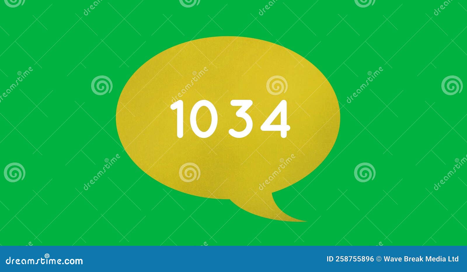Image of 1034 Notifications on Green Background Stock Illustration ...
