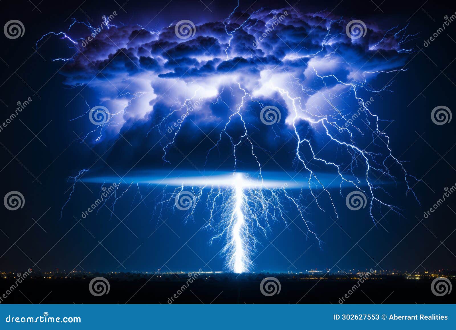 Nuclear Cloud And Rain Vector Illustrator. Radioactive Icon With Green ...