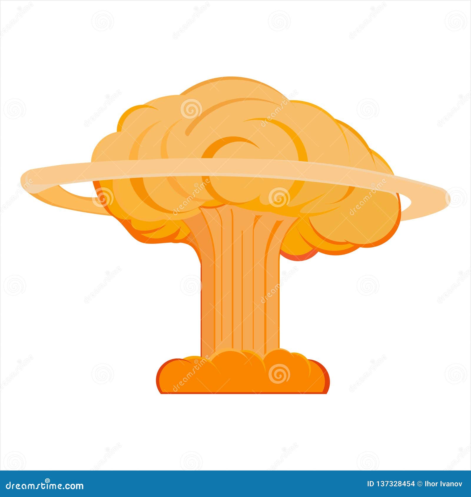 Image of a Nuclear Explosion, Blast Wave, Total Destruction Stock ...