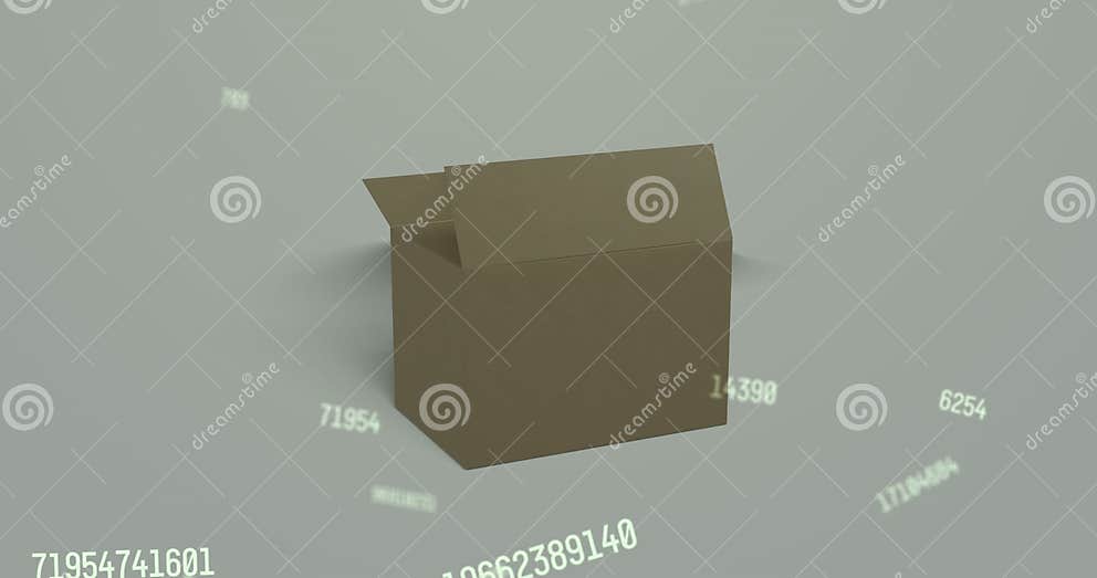 Image of Numbers with Box Opening Stock Photo - Image of symbol ...