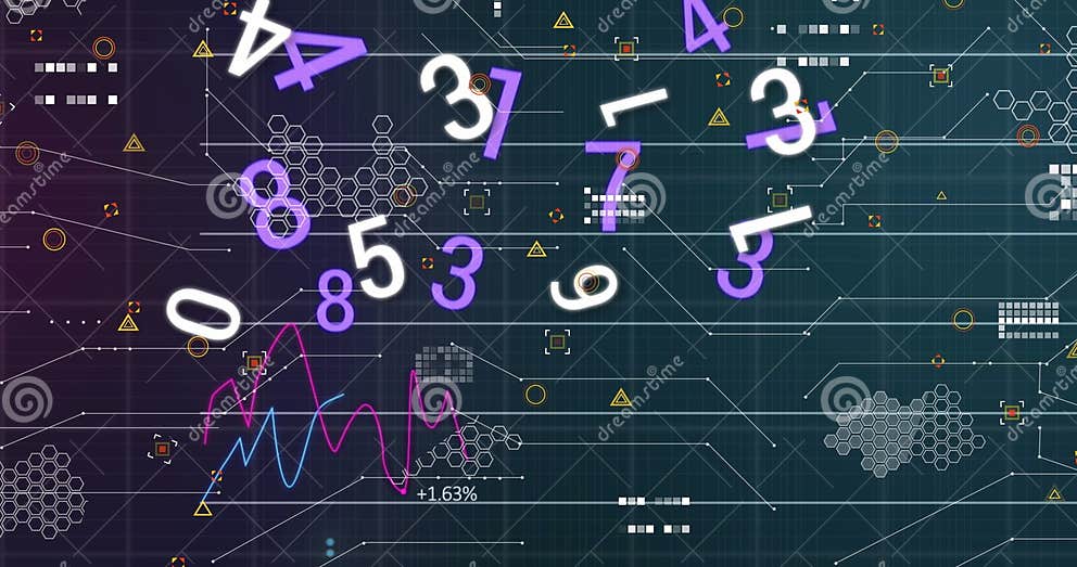 Image of Numbers, Statistics and Financial Data Processing Stock Photo ...