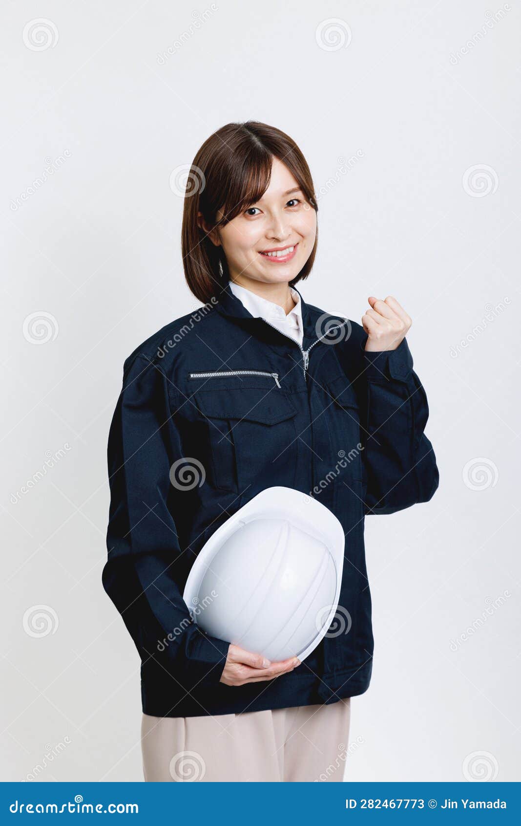 Construction site staff stock image. Image of temporary - 282467773