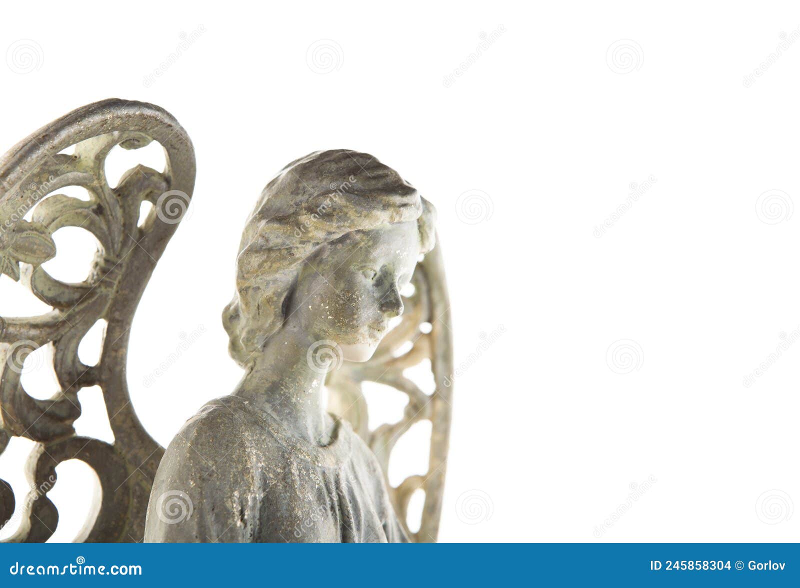Image of old angel statue stock photo. Image of heaven - 245858304