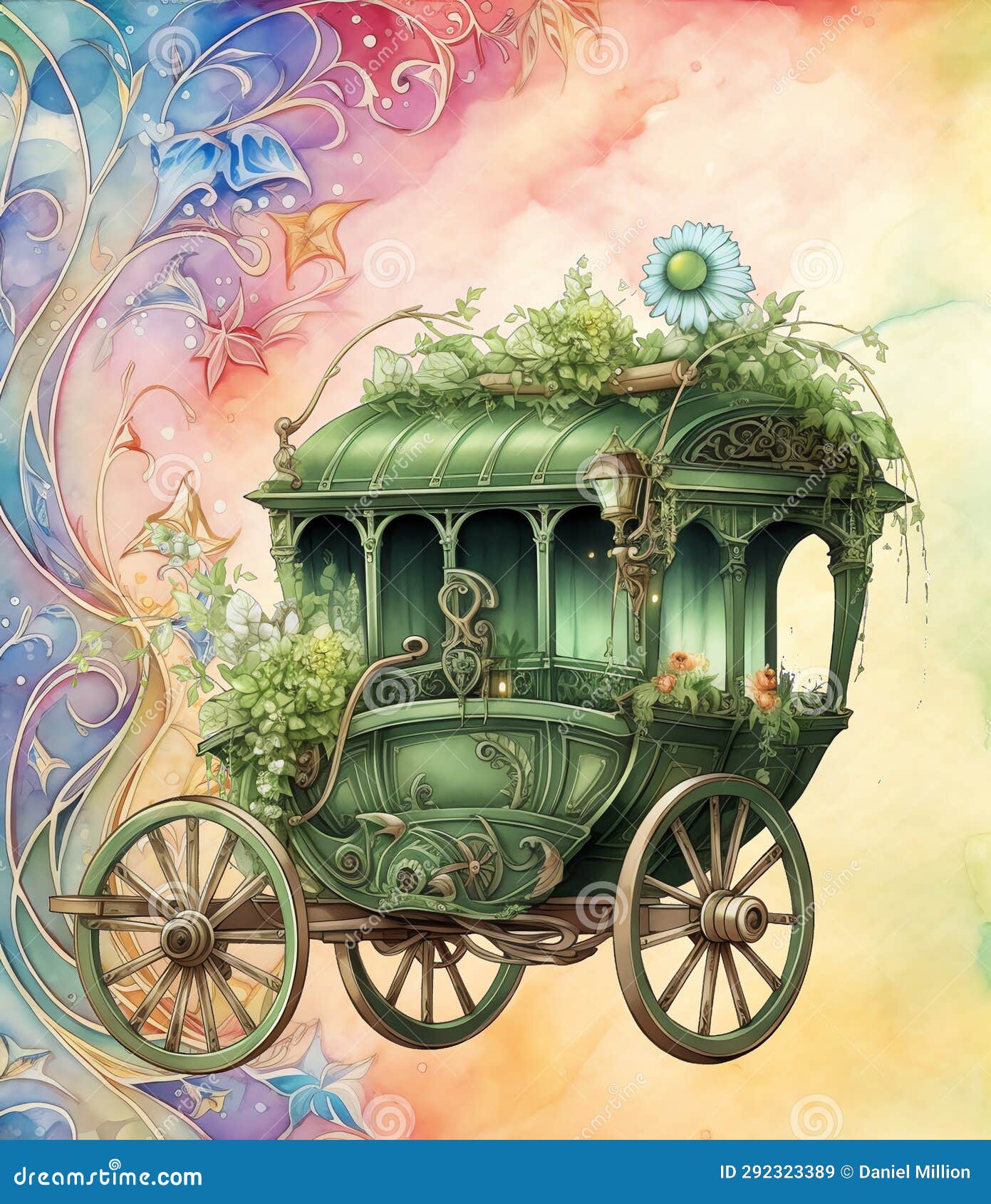 Old Paper Magical Wagon Vintage Junk Journal Digital Paper Stock ...