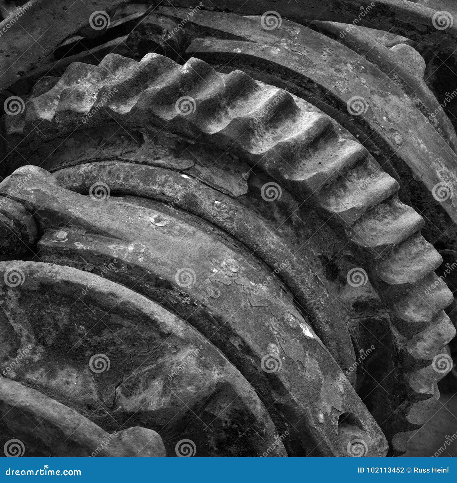 Image of Old, Rusted Machine Gears Stock Photo - Image of factory ...