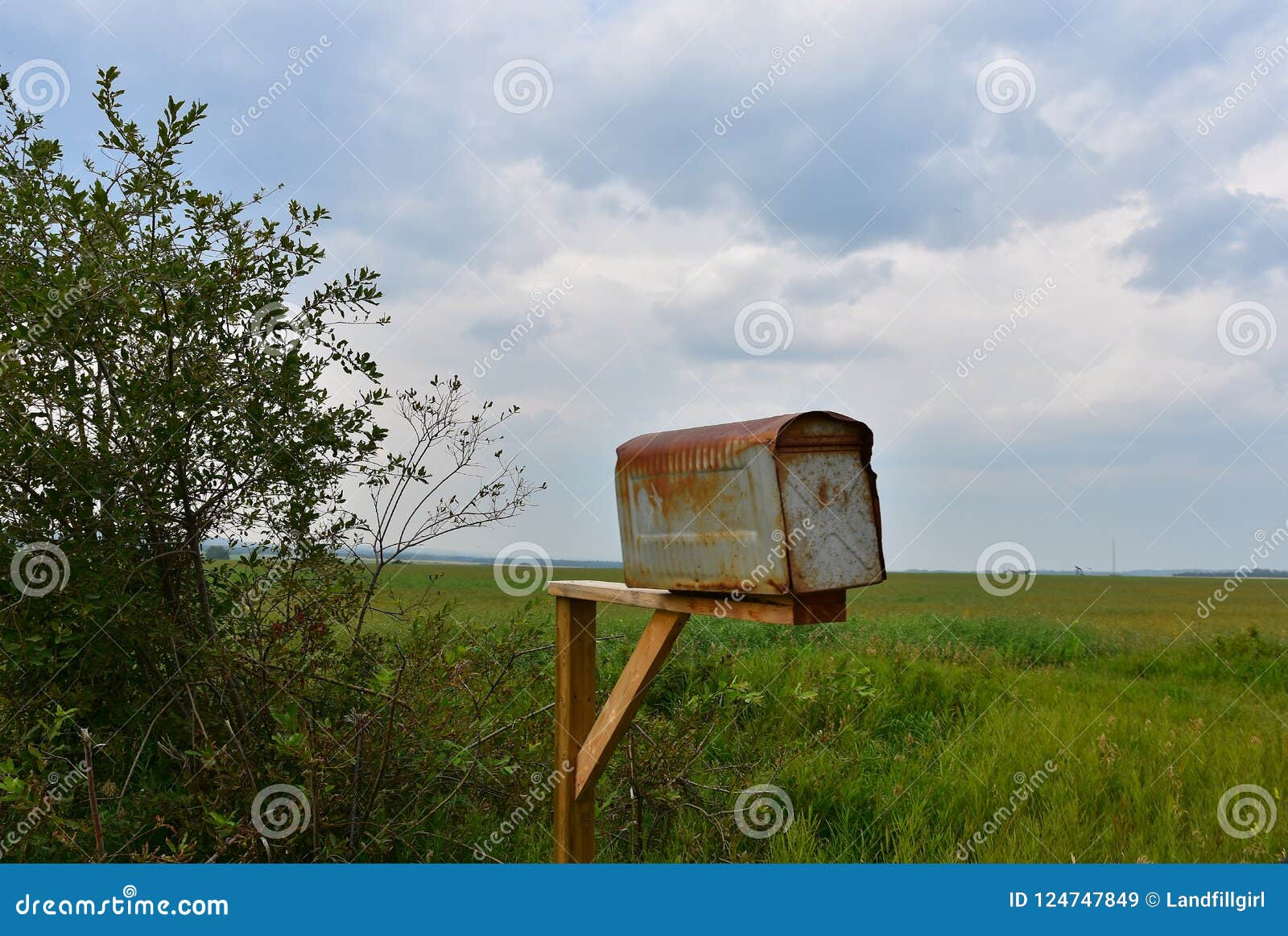 Old Rural Mailboxes stock image. Image of rural, lock - 124747849
