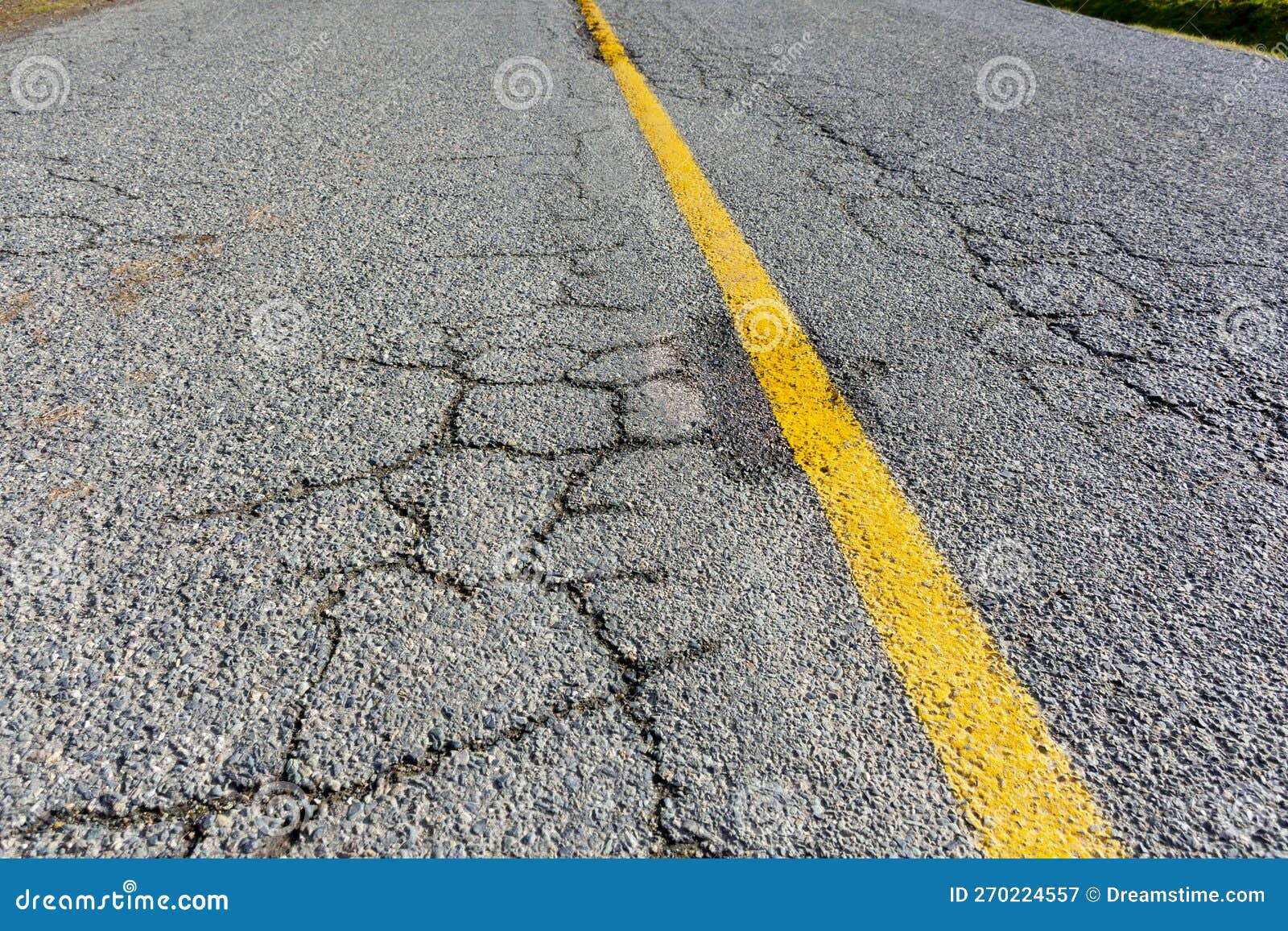 Old and Broken Highway Pavement Abstract Texture Close Up Stock Image ...