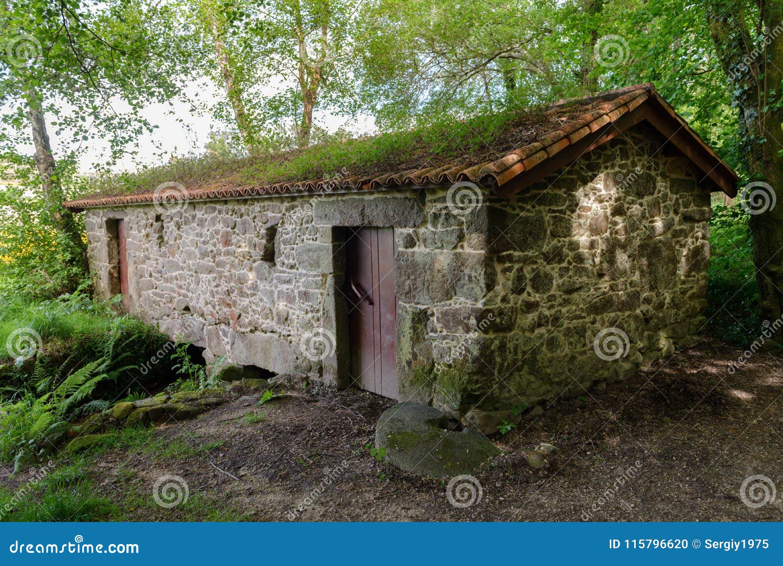 Old Stone House in the Forest Stock Photo - Image of country, cottage ...