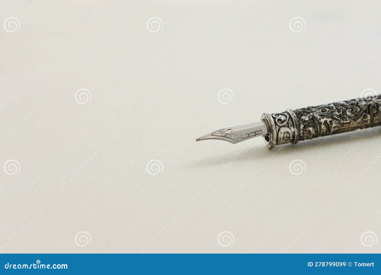Image of Old Vintage Ink Pen Stock Image - Image of handwriting ...
