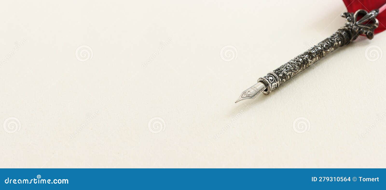 Image of Old Vintage Ink Pen Stock Photo - Image of design, element ...
