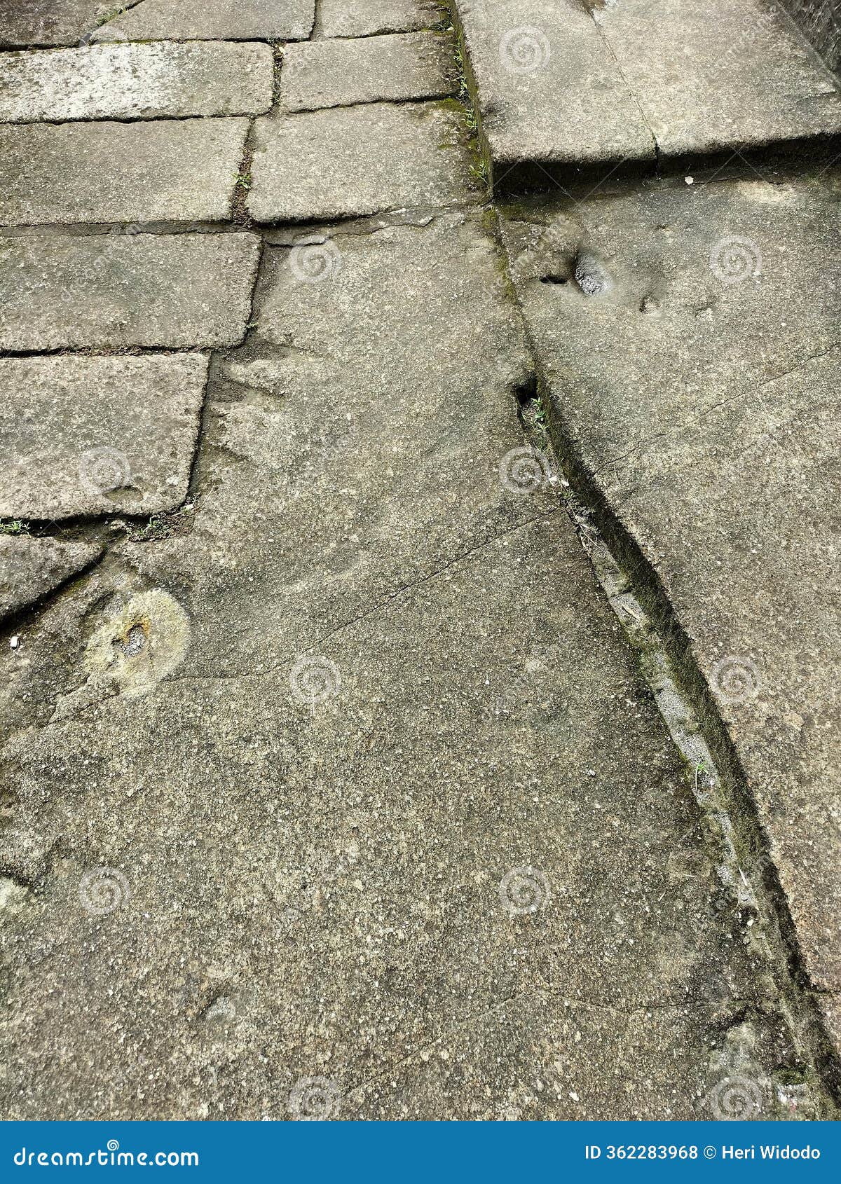 Image of Old Walk Way Surface with Simple Design Stock Photo - Image of ...