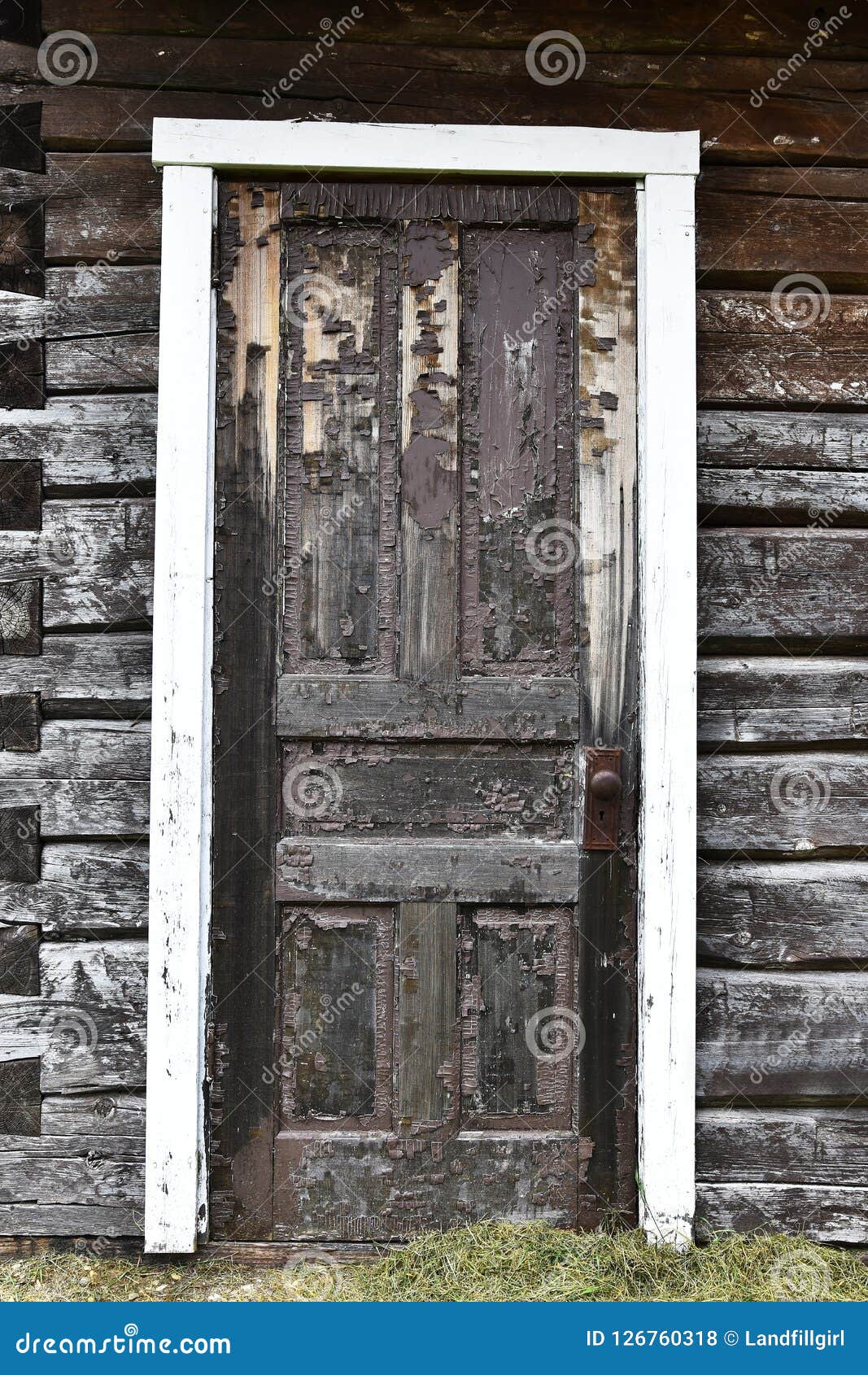Old Weathered Brown Doors stock photo. Image of peeling - 126760318