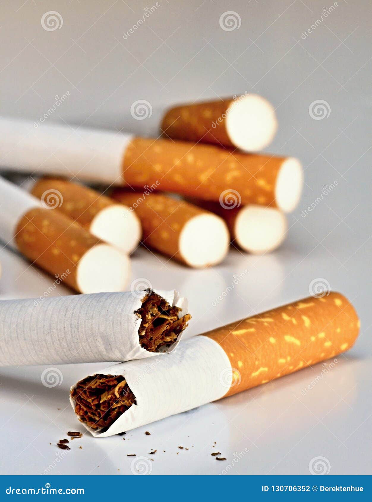 Pile of Cigarettes on a Table Stock Photo - Image of lungs ...