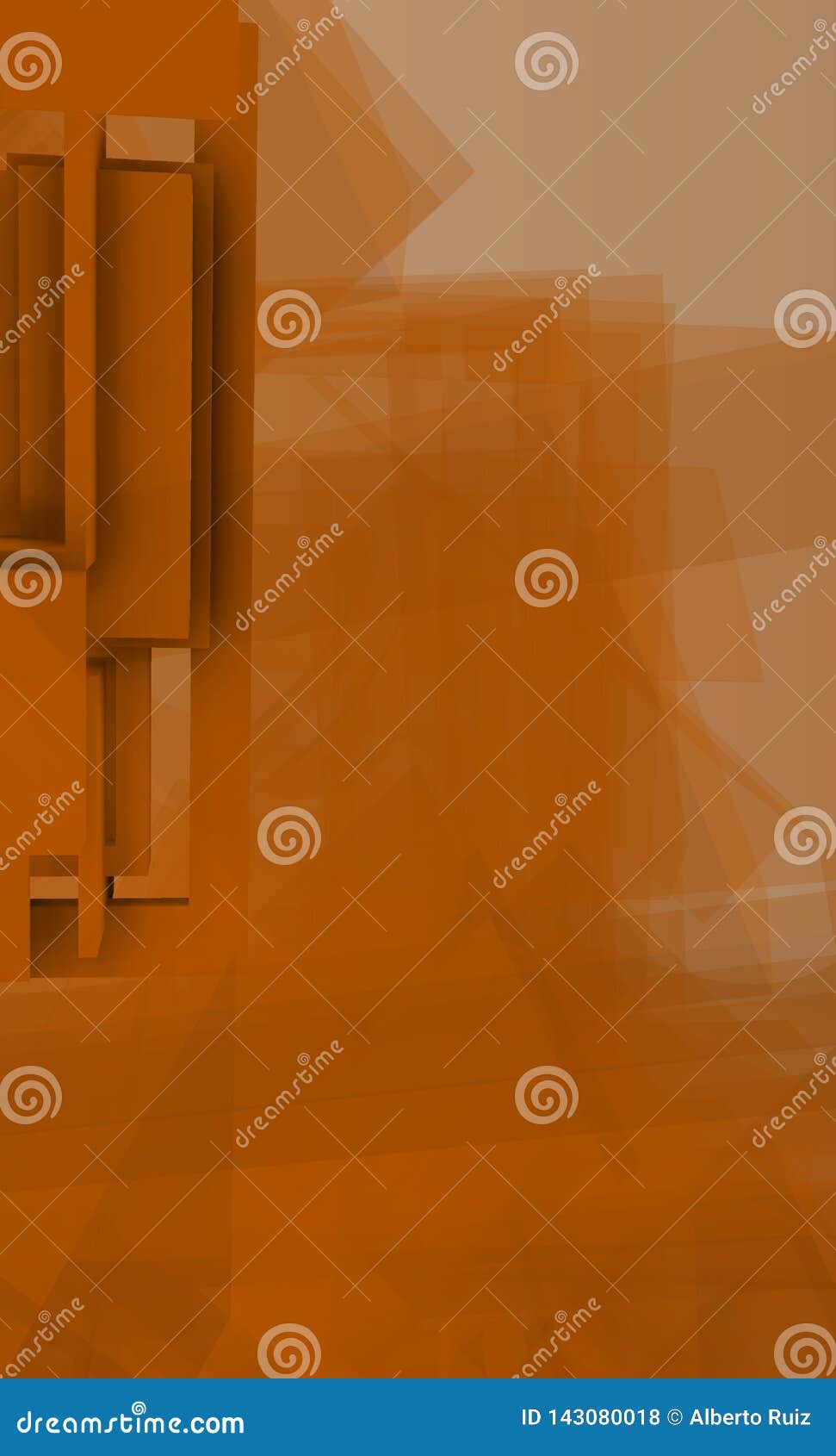Image of Orange Background with Mist Environment Stock Illustration ...