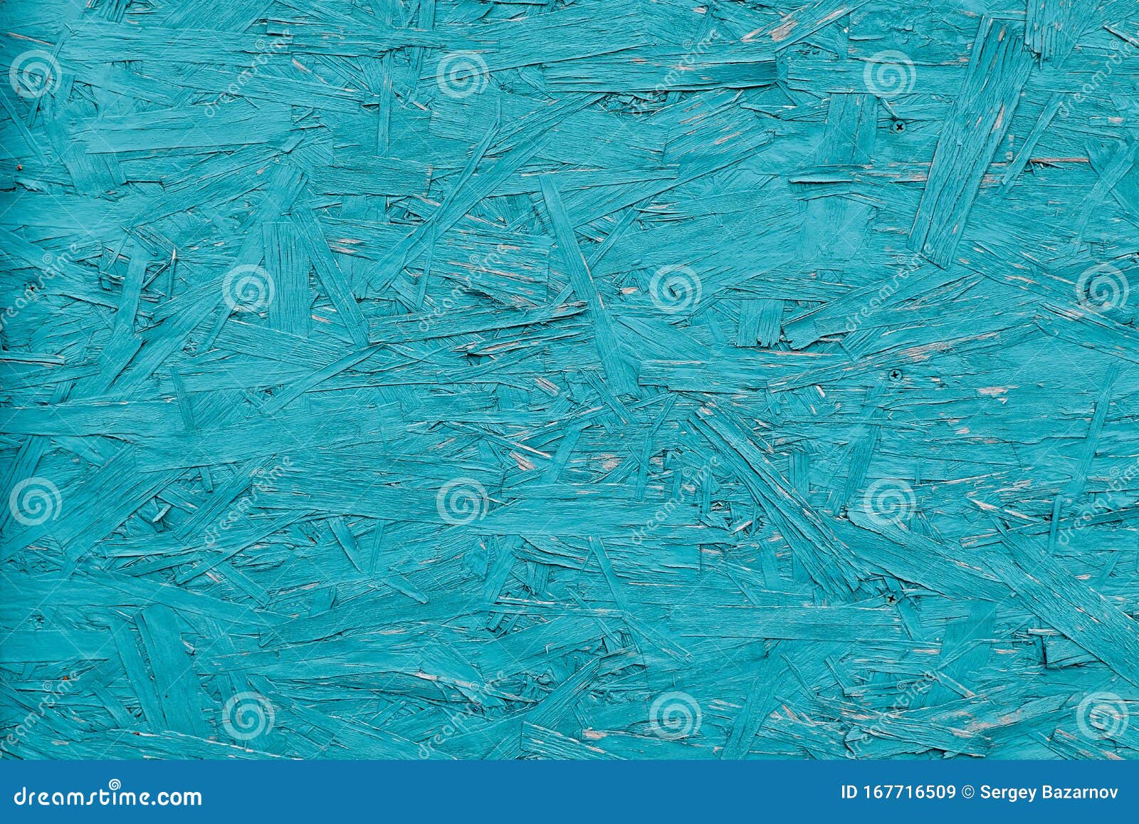 Image of an OSB Board Painted Blue. Stock Image - Image of compressed ...