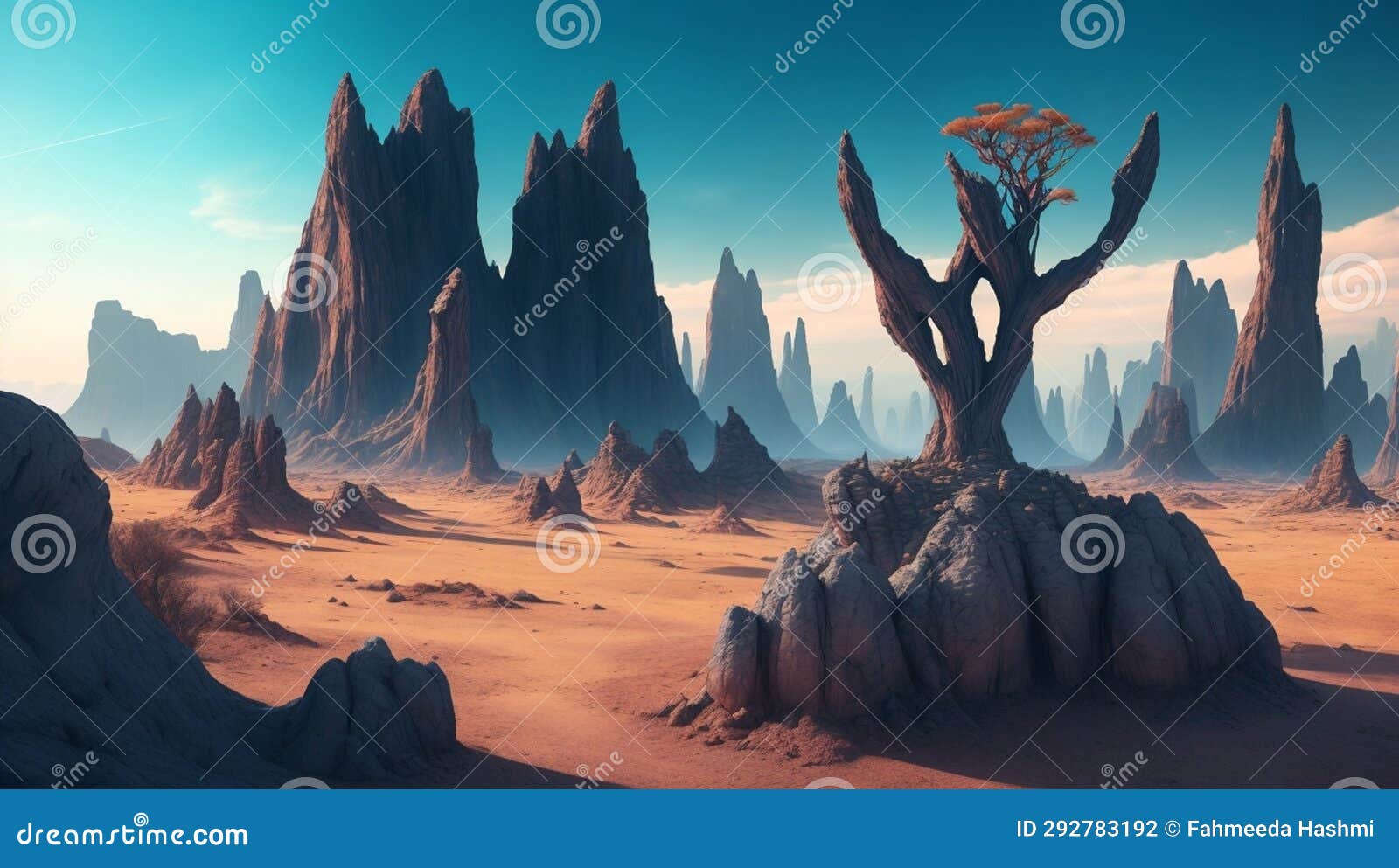 An Image of an Otherworldly Alien Landscape, Complete with Strange Rock ...