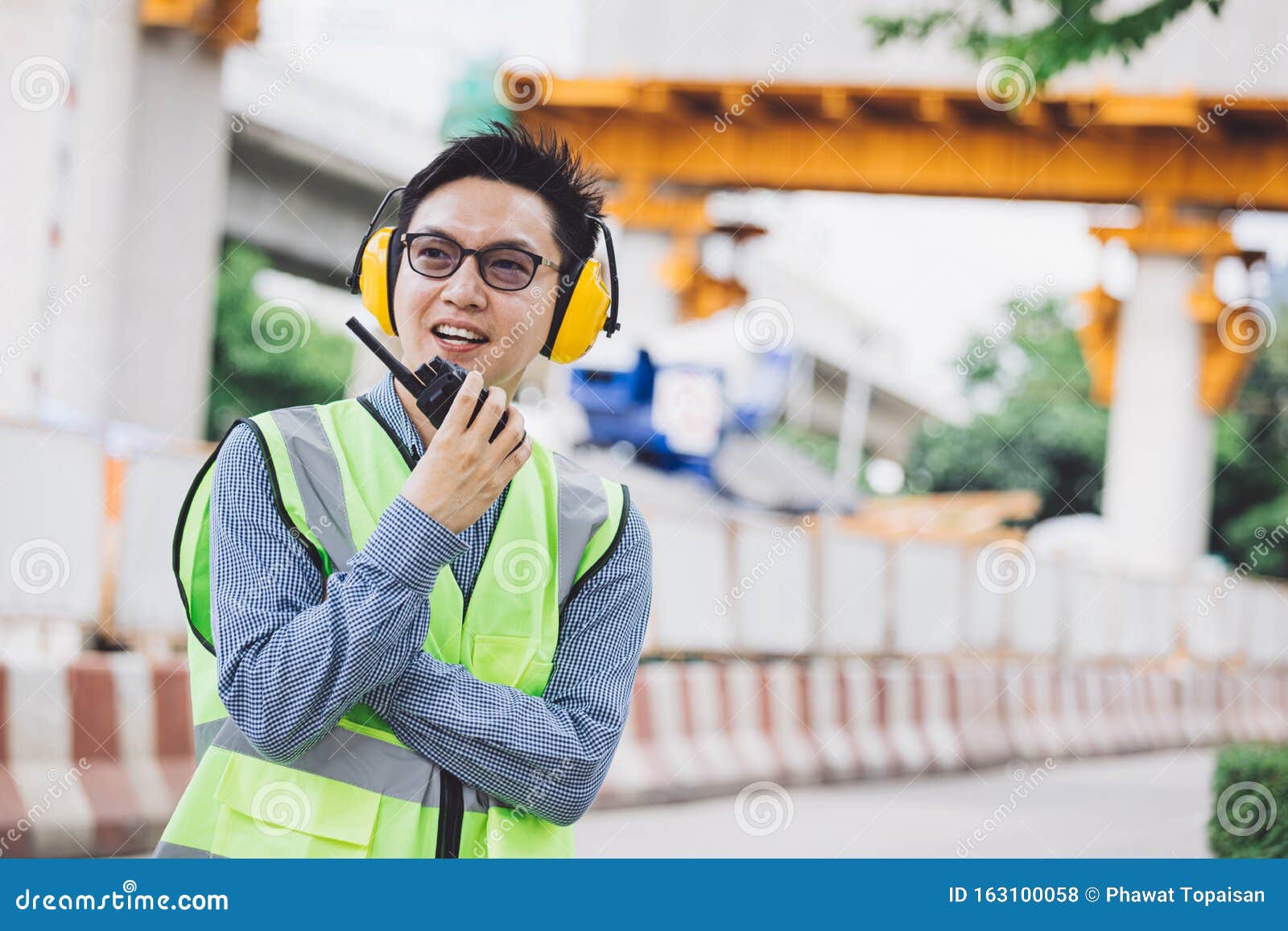 Image Outside the Industrial Construction Engineers in Yellow ...