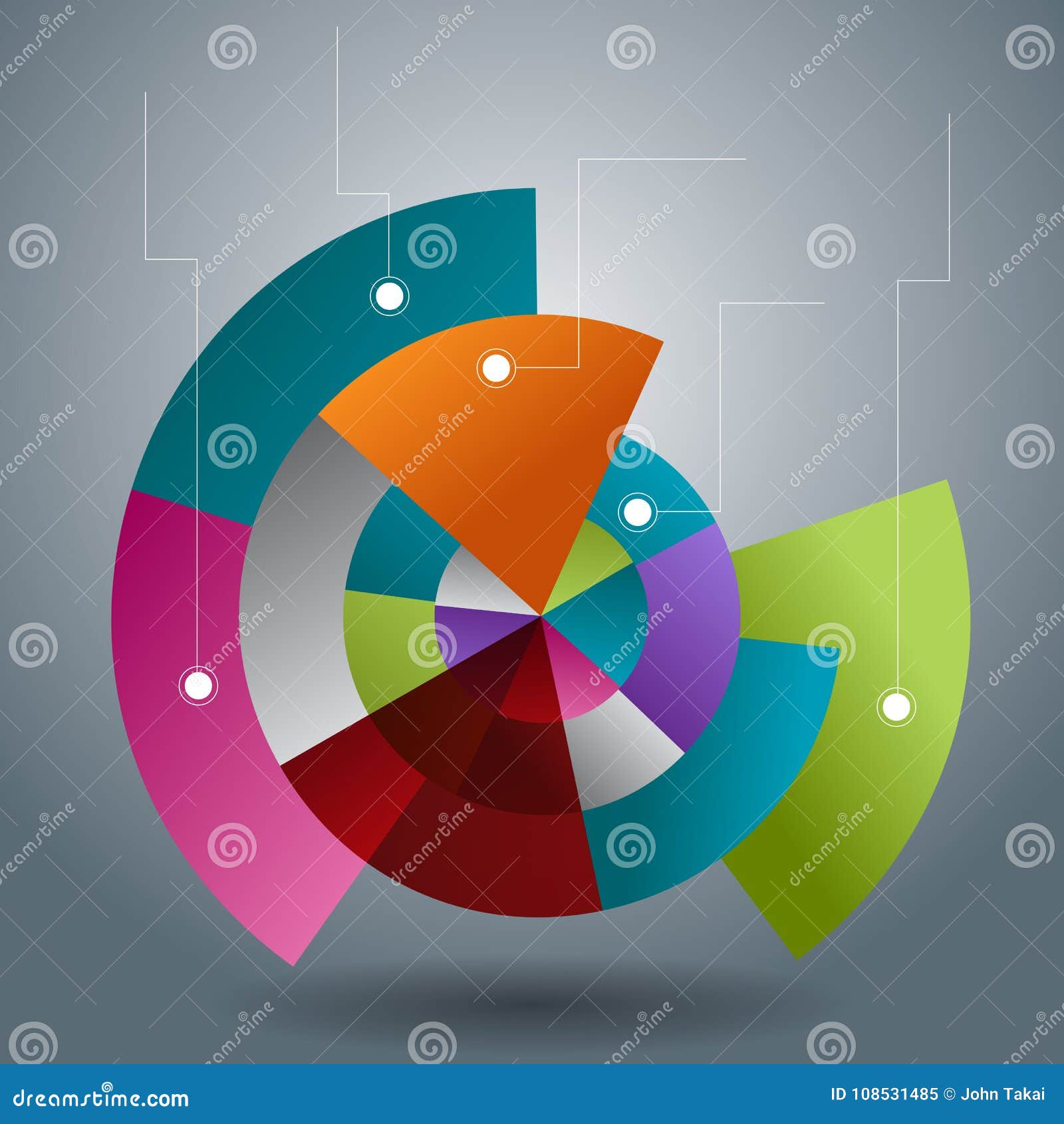 Overlapping Transparent Pie Chart Slices Stock Vector - Illustration of ... Overlapping Transparent Pie Chart Slices Stock Vector - Illustration of ...