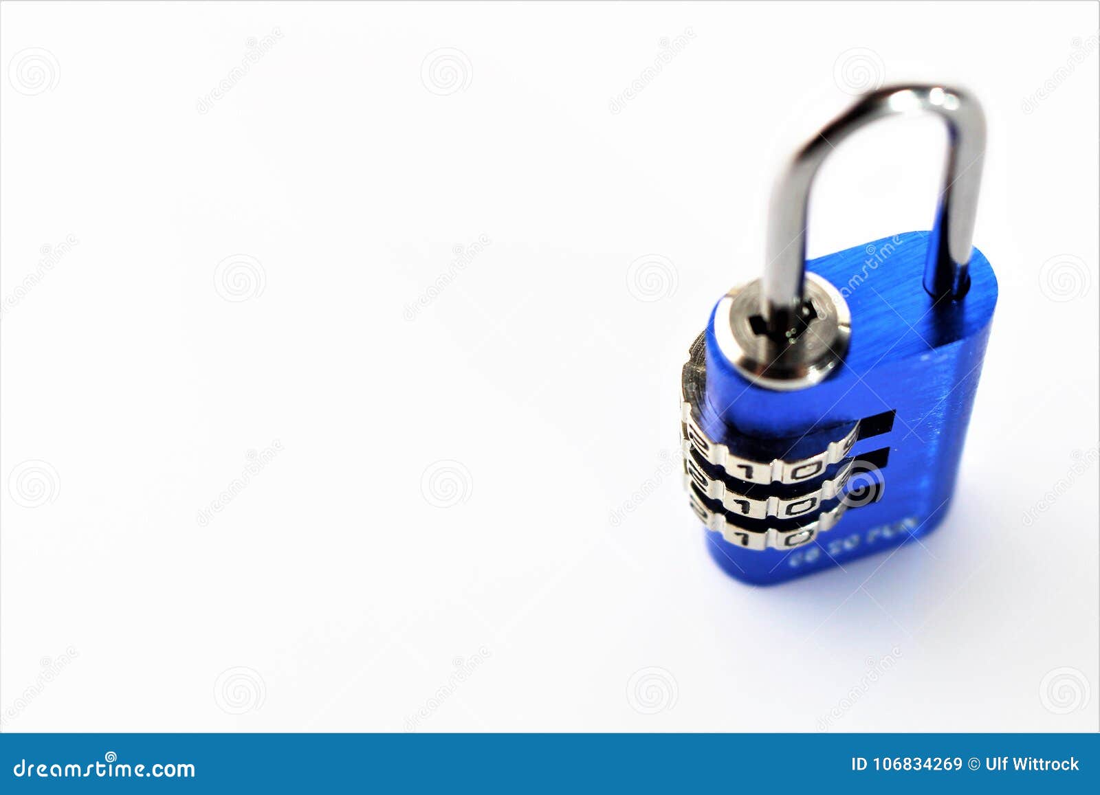 An Image of a Padlock - Lock - with Copy Space Stock Image - Image of ...