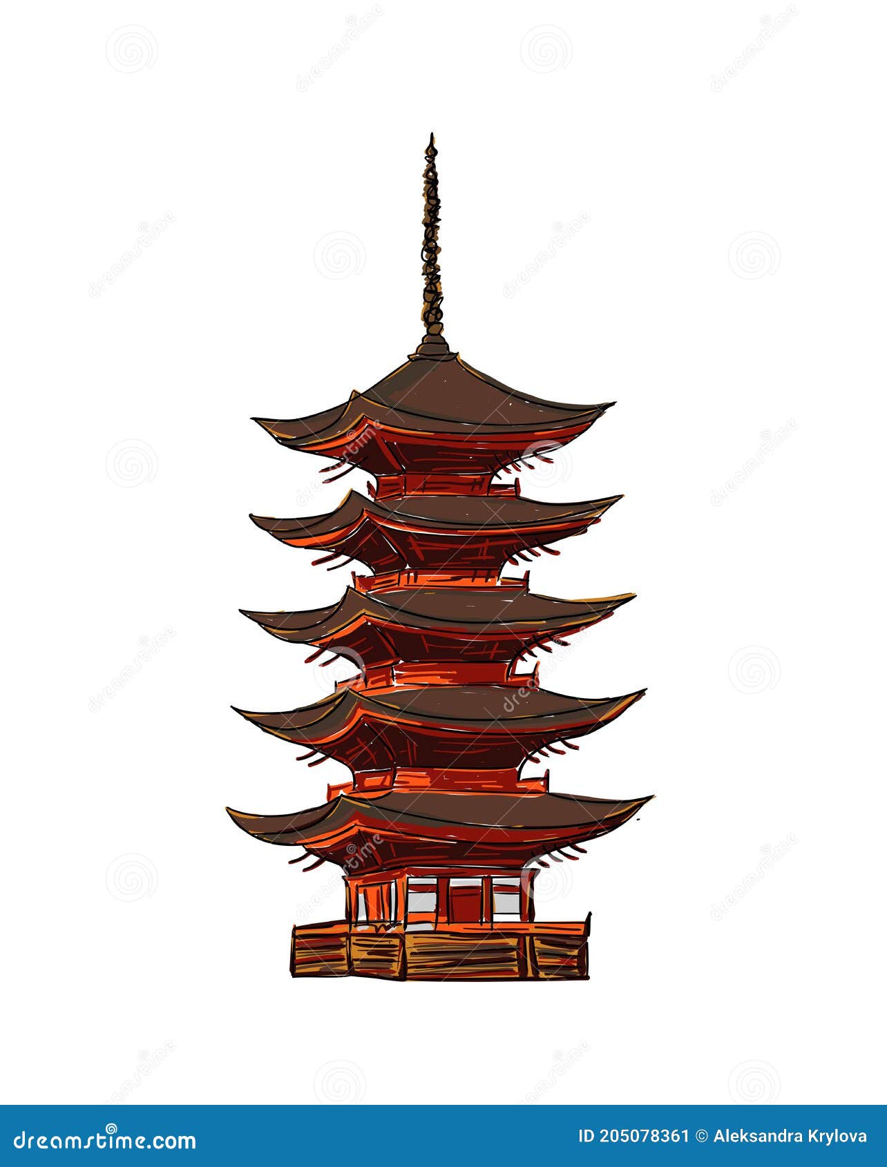 Image of a Pagoda. Architectural Sketch of the Eastern Building Stock ...