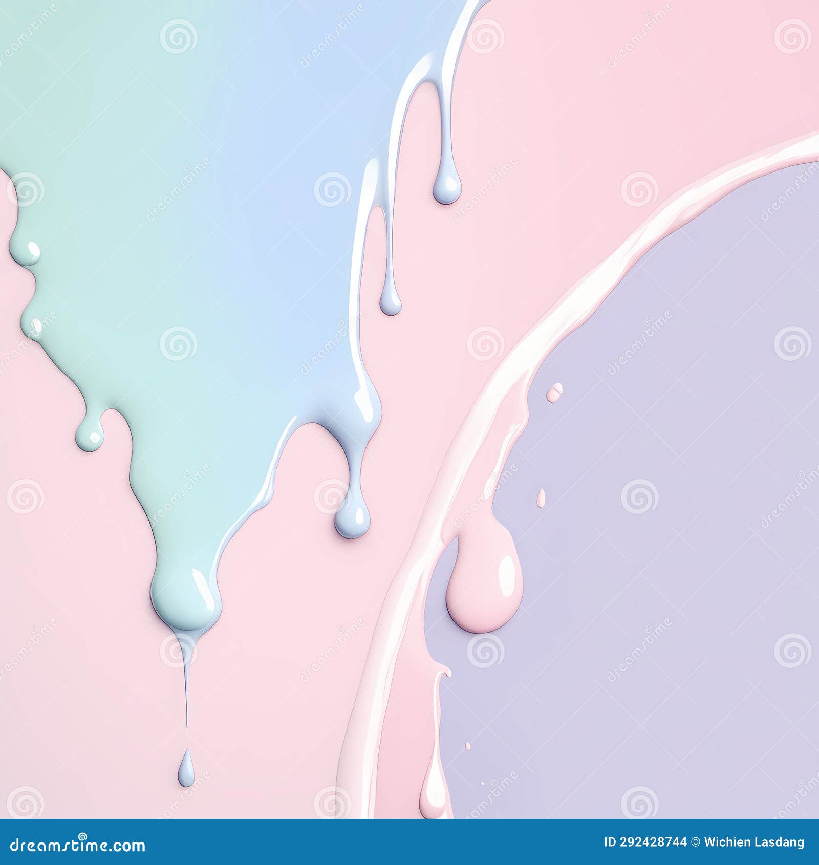Dripping Paint, Pastel Color, Pastel Image of Paint Slowly Trickling ...