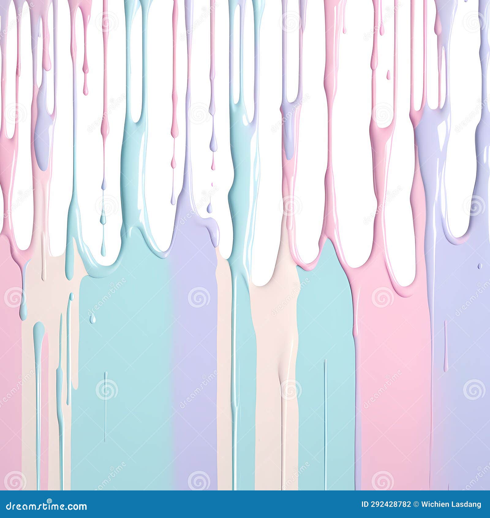 Dripping Paint, Pastel Color, Pastel Image of Paint Slowly Trickling ...