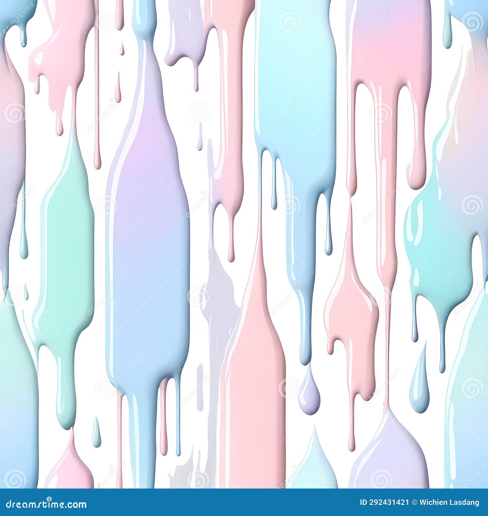 Dripping Paint, Pastel Color, Pastel Image of Paint Slowly Trickling ...