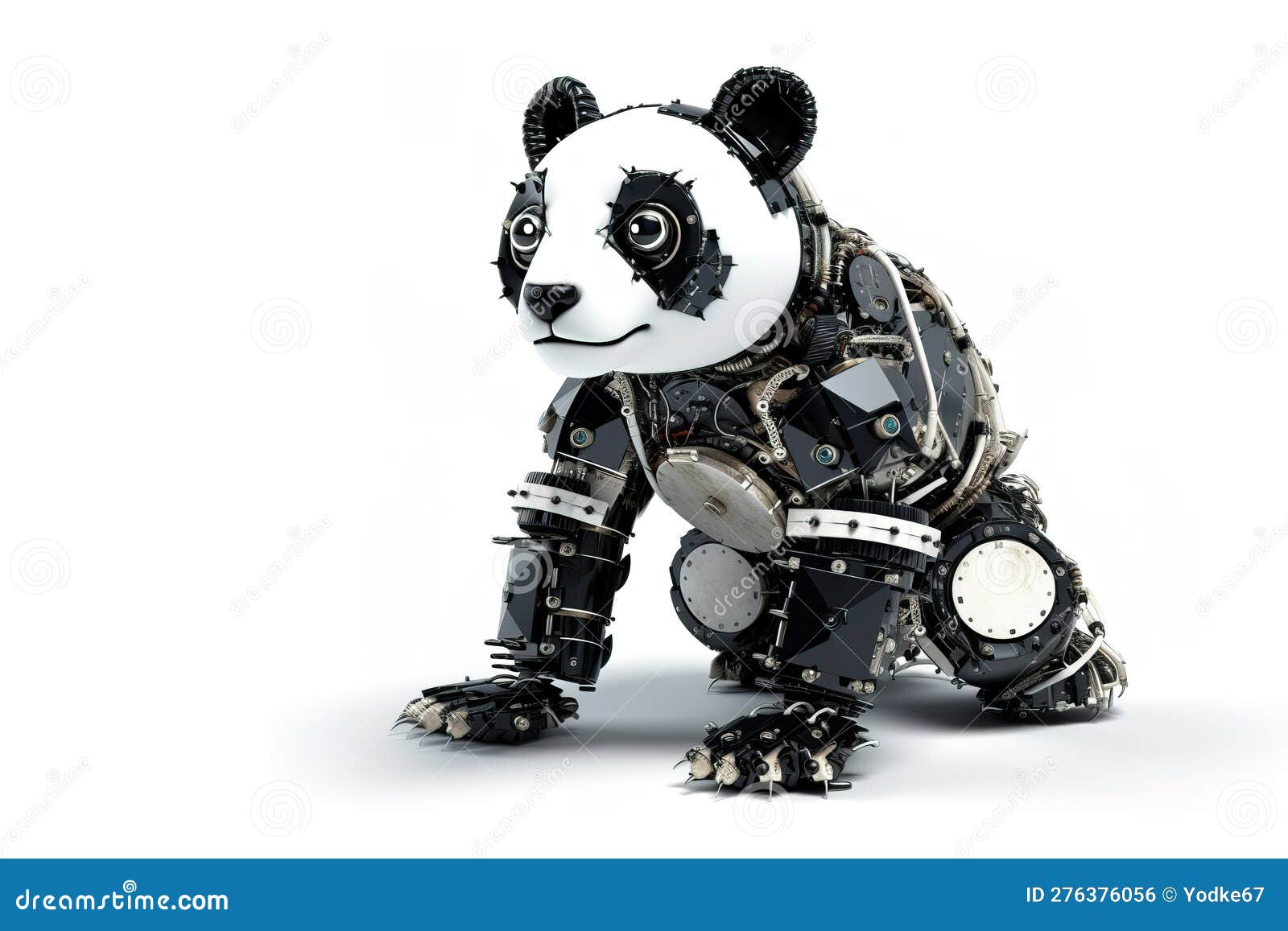 Robotic Panda 3d Art Royalty-Free Stock Photography | CartoonDealer.com ...