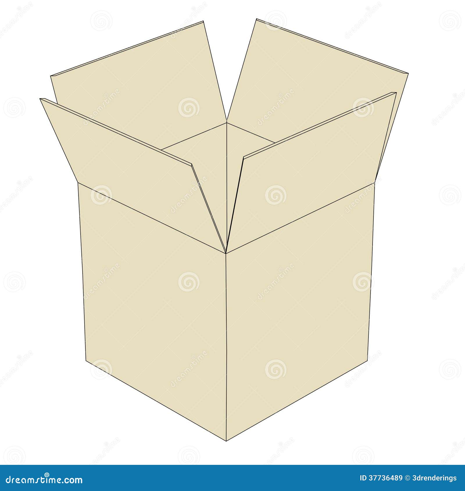 Image of paper box stock illustration. Illustration of cartoon - 37736489