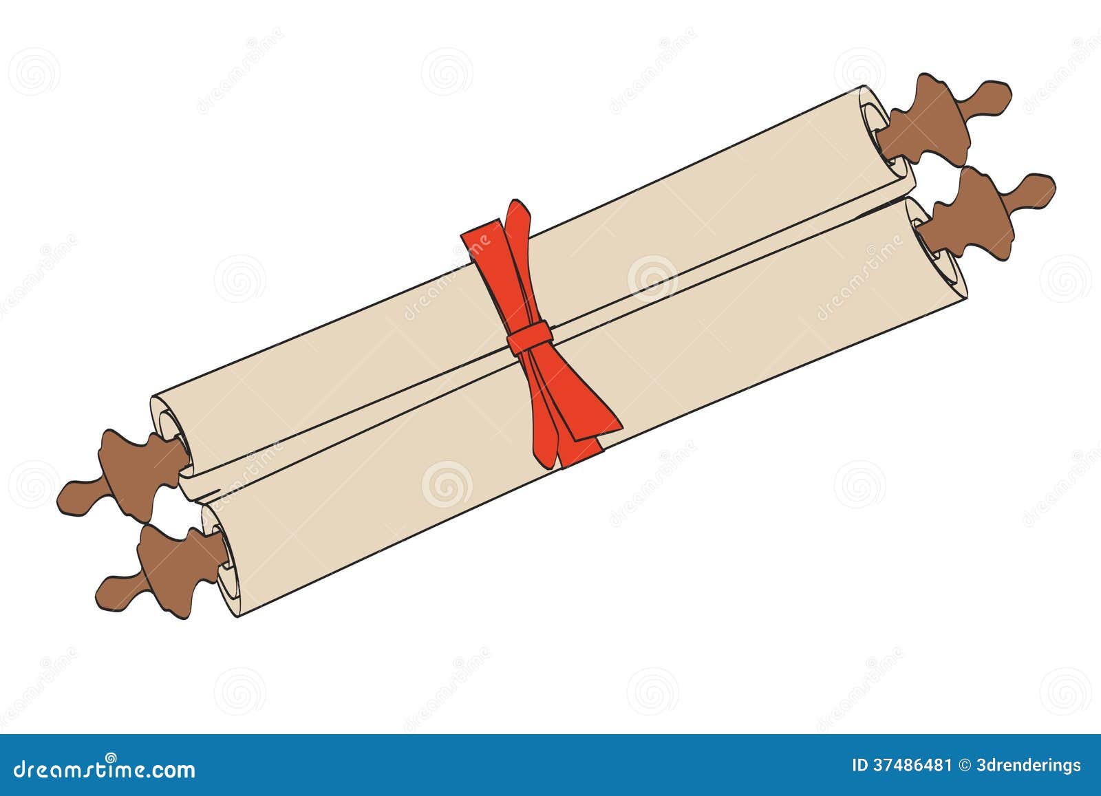 Image of paper scroll stock illustration. Illustration of sketch - 37486481